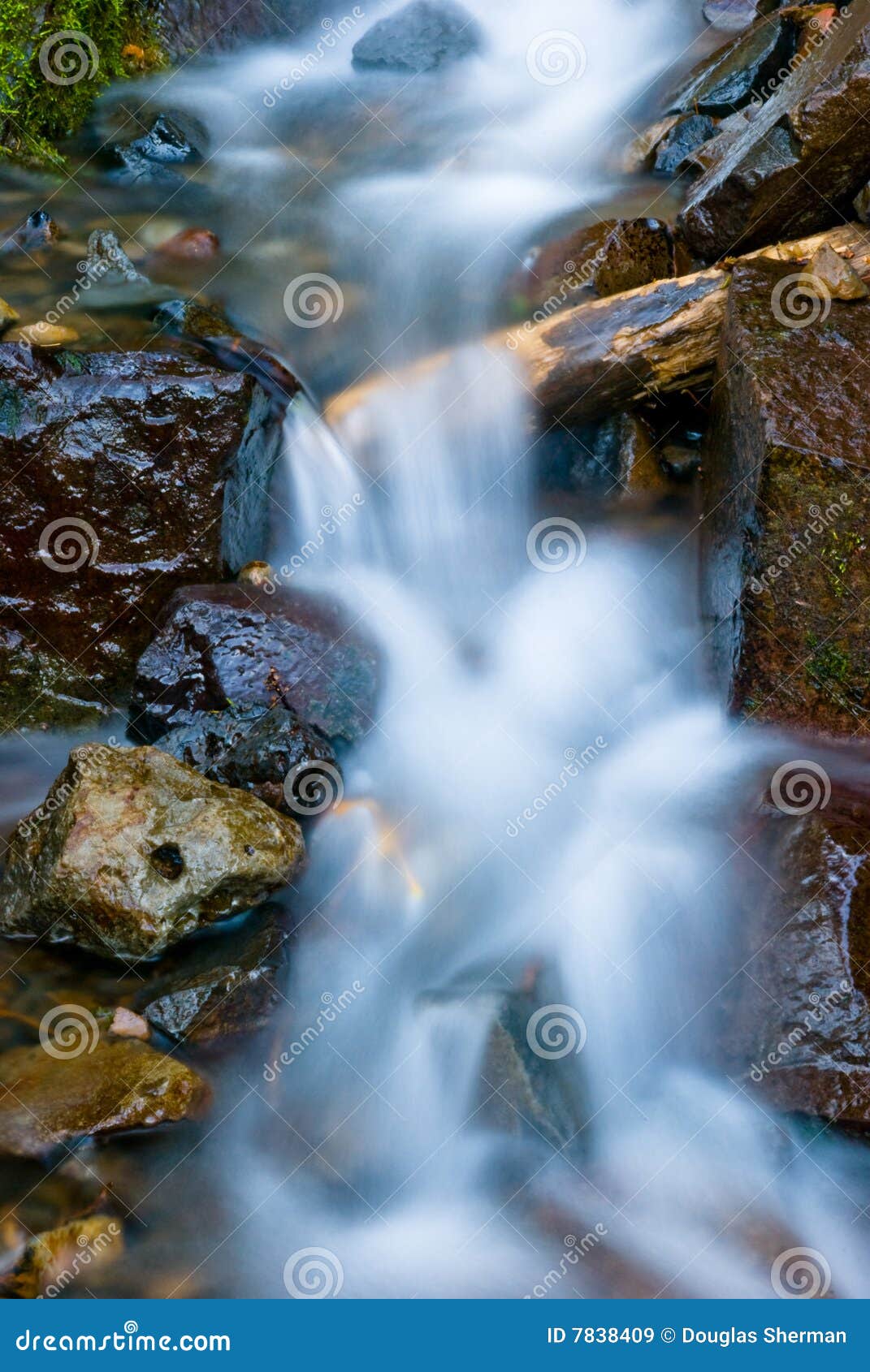 Water flowing over stones stock image. Image of gorge - 7838409