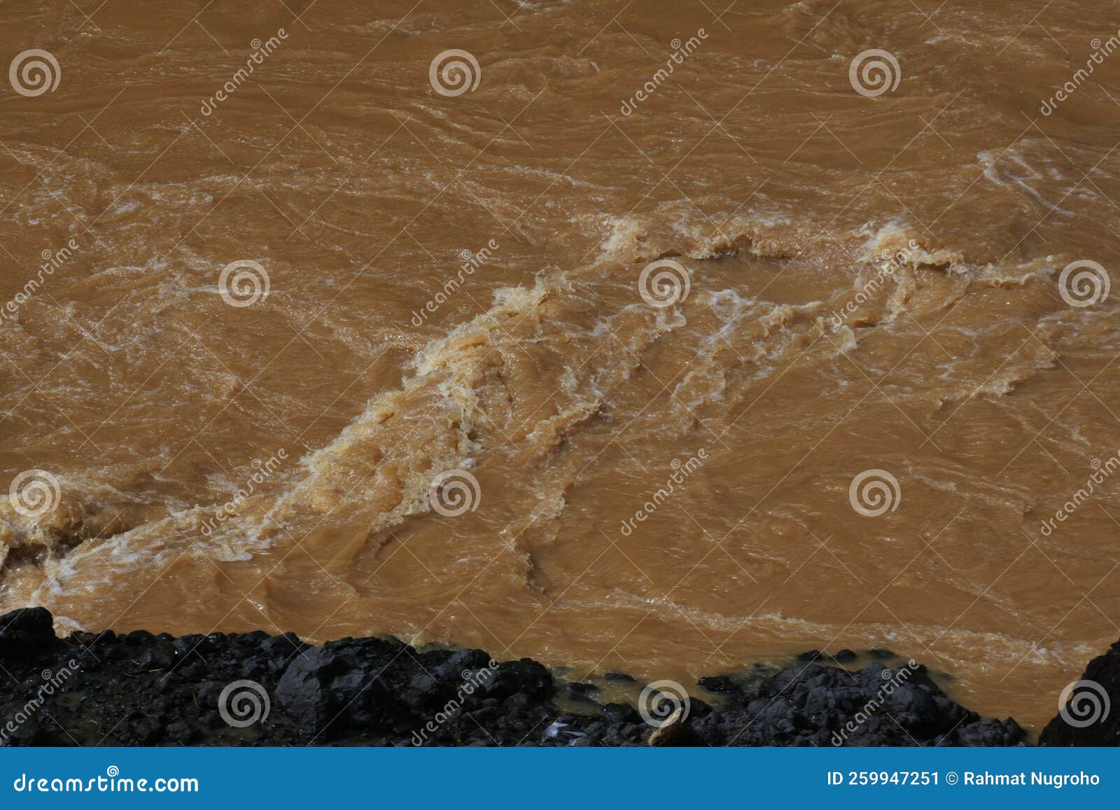 Water Flowing of the River. Water from River Canals Stock Image - Image ...