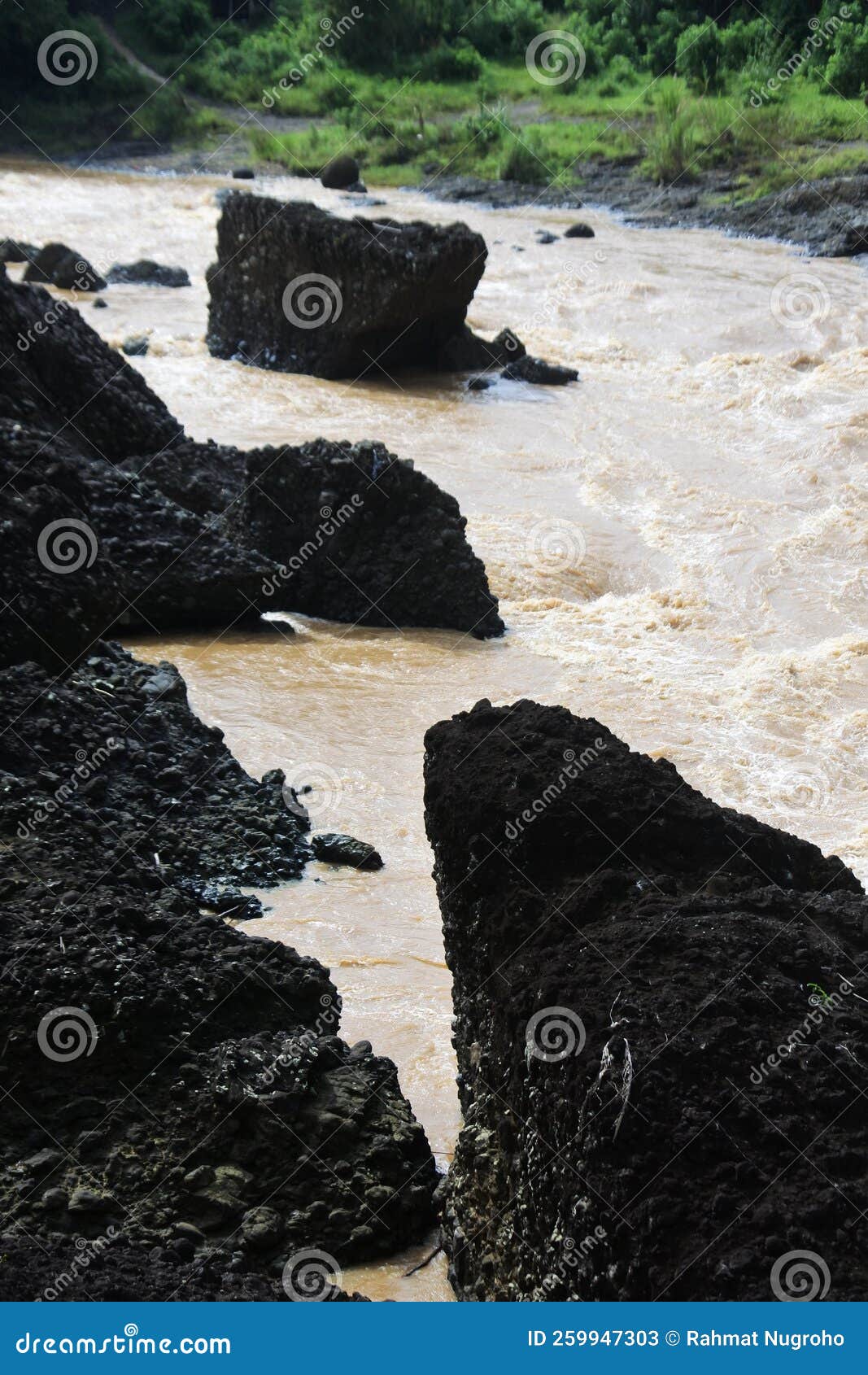 Water Flowing on the River. Water from River Canals. Nature Source ...
