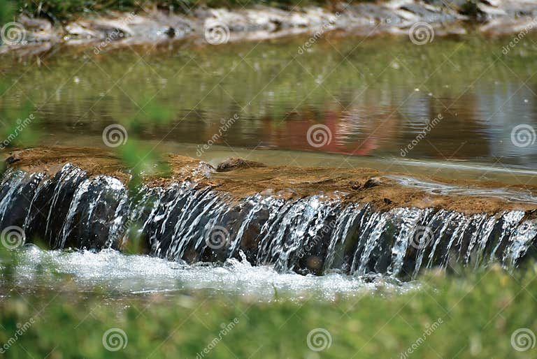 Water Flowing from a River in Nature Stock Image - Image of landscape ...