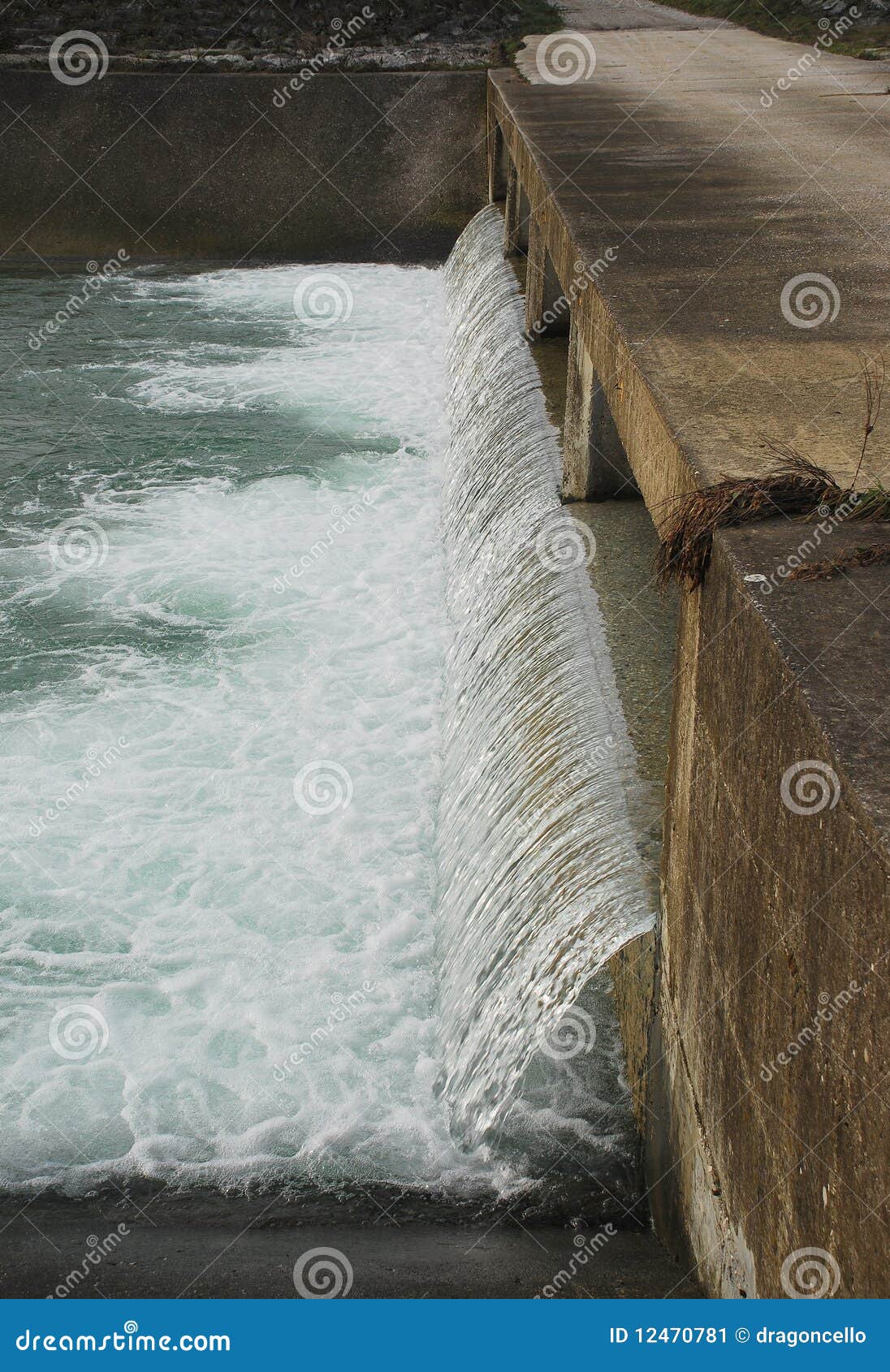 Water Flowing through River Water Break Stock Image - Image of europe ...