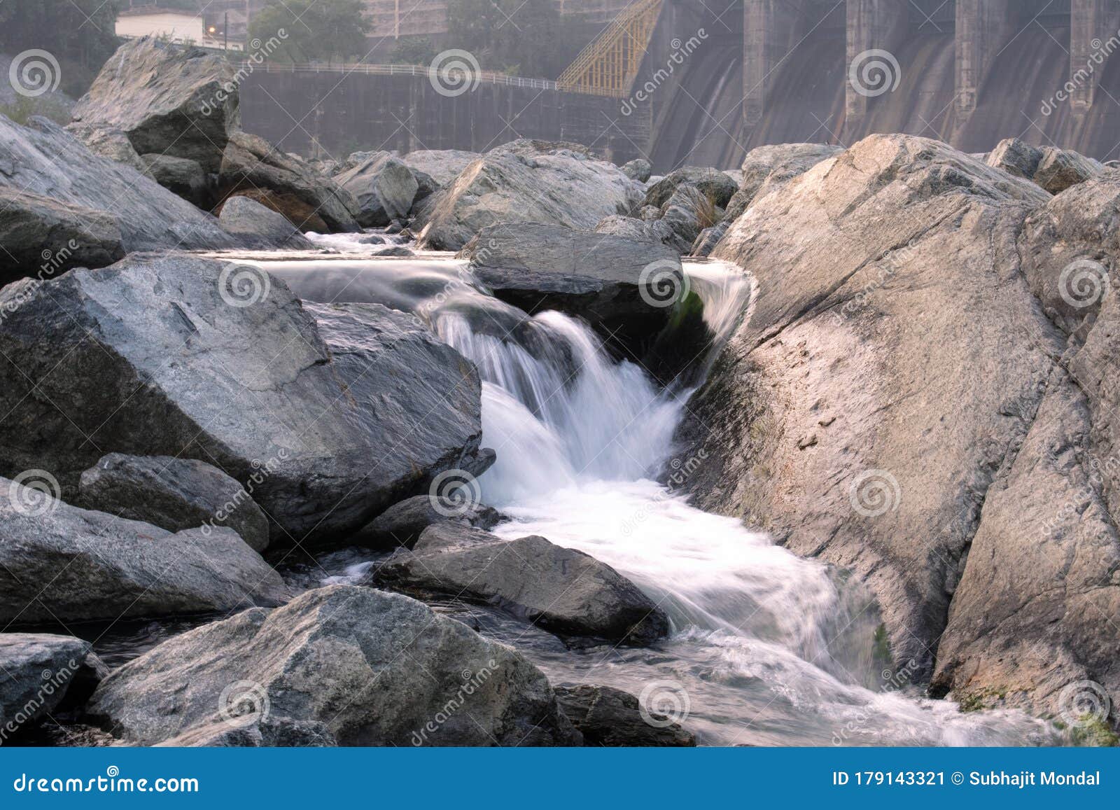 Water Flowing between the Rocks Stock Image - Image of flowing, giving ...