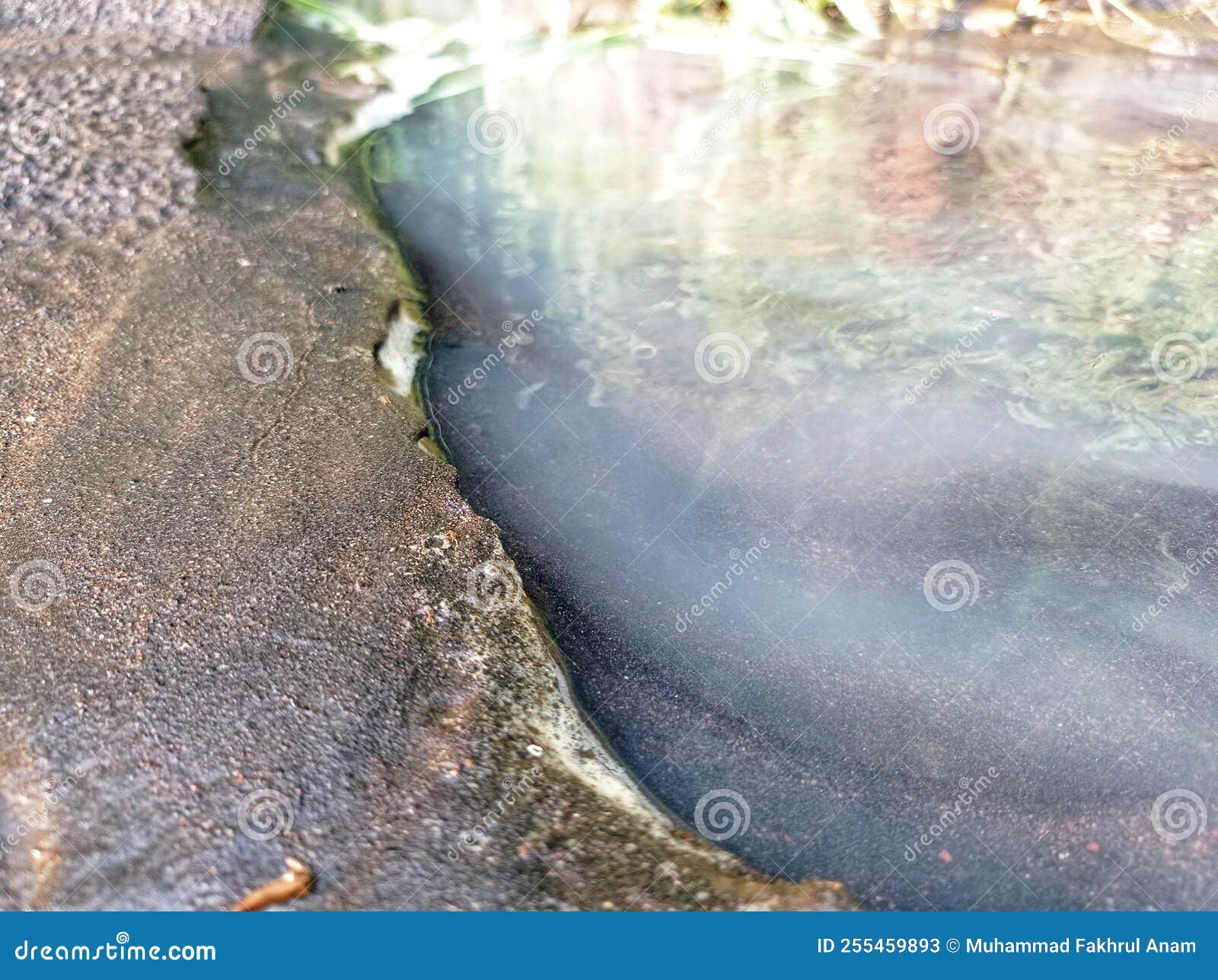 Water Flowing between the Sandstones in the River Stock Image - Image ...