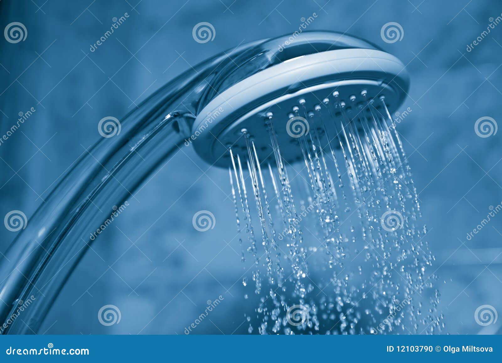 Water flowing from shower stock photo. Image of drop - 12103790