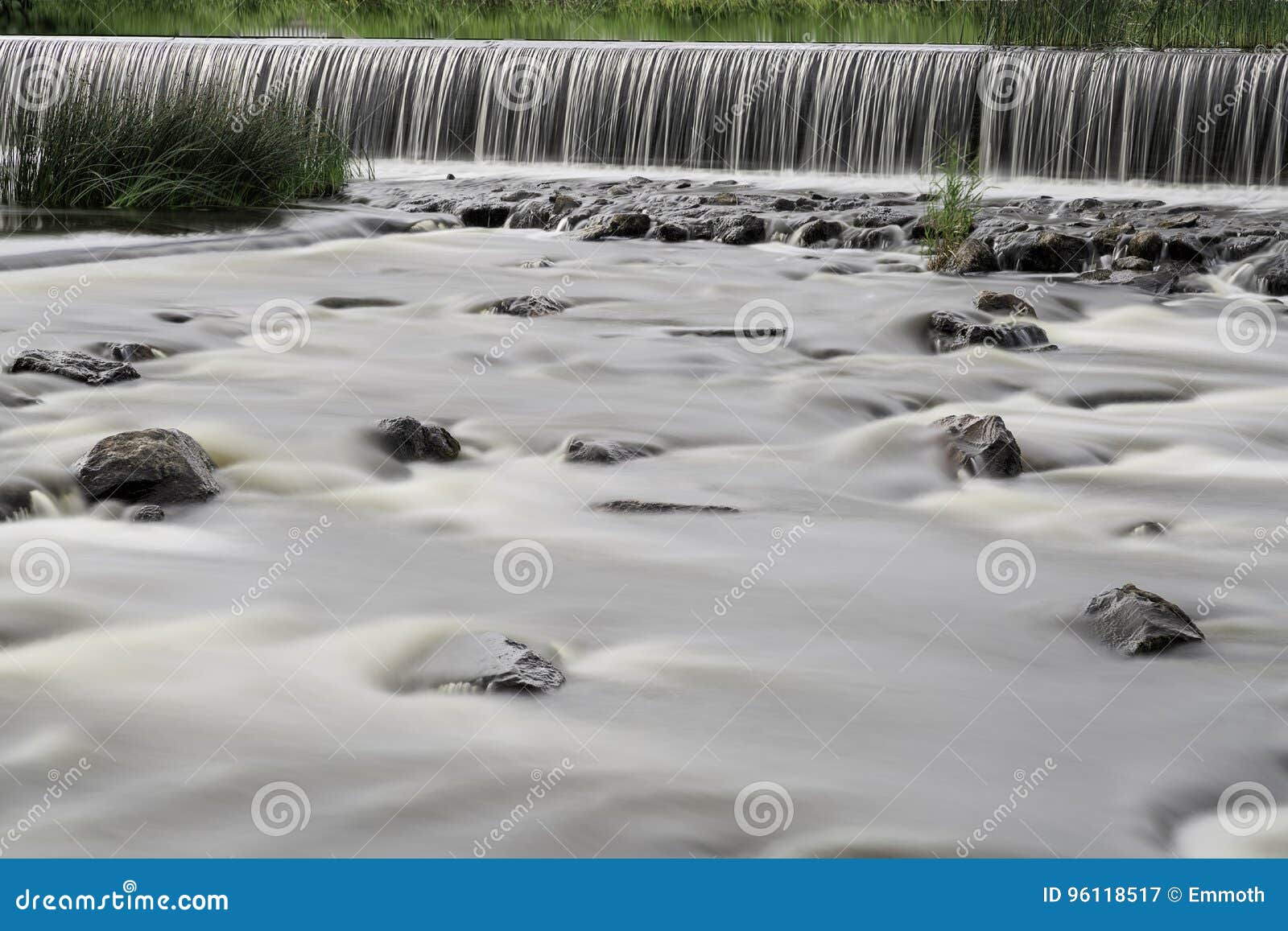 Water Flowing in Stream stock image. Image of nature - 96118517