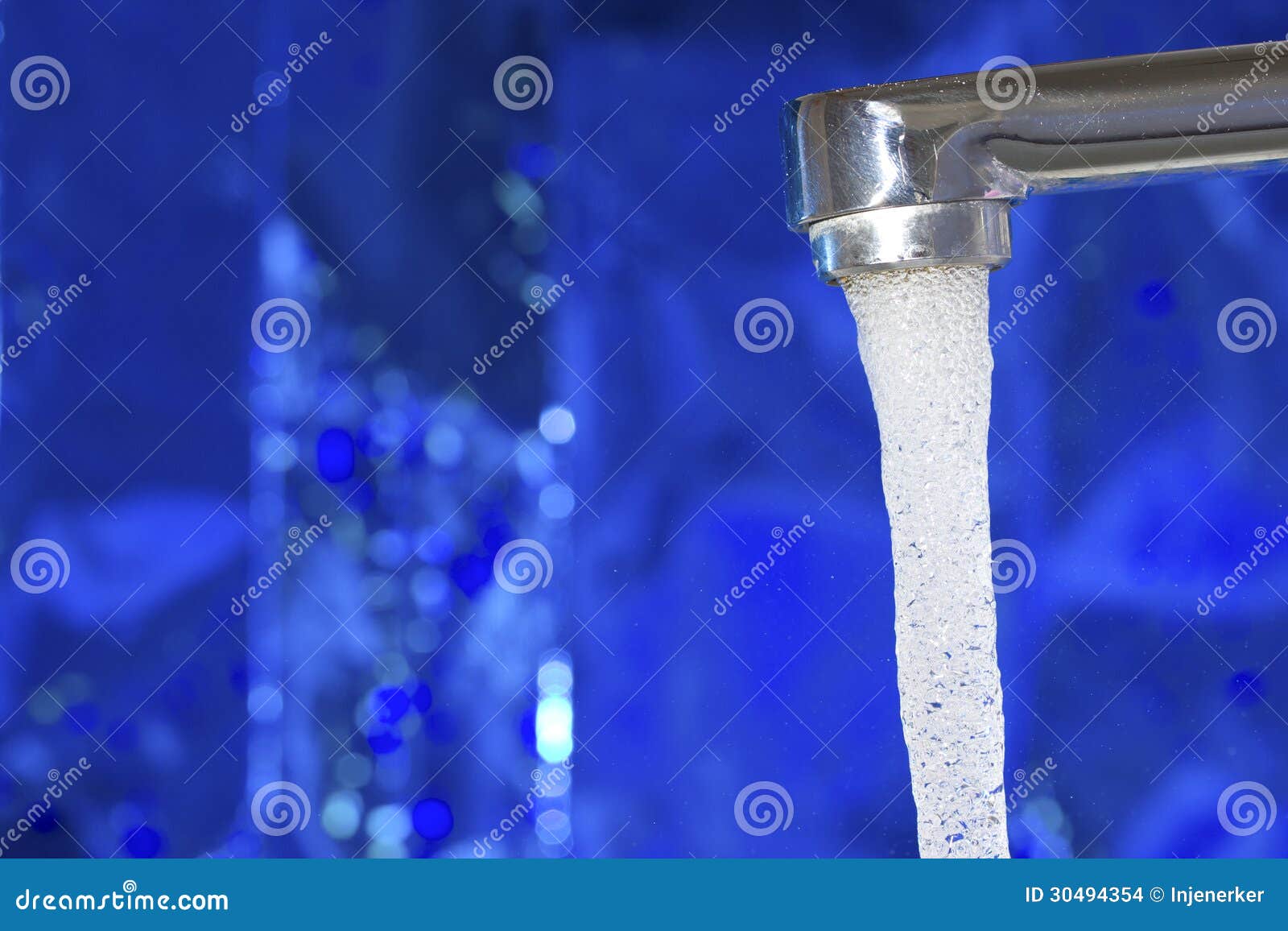 Water flowing from the tap stock photo. Image of plumbing - 30494354