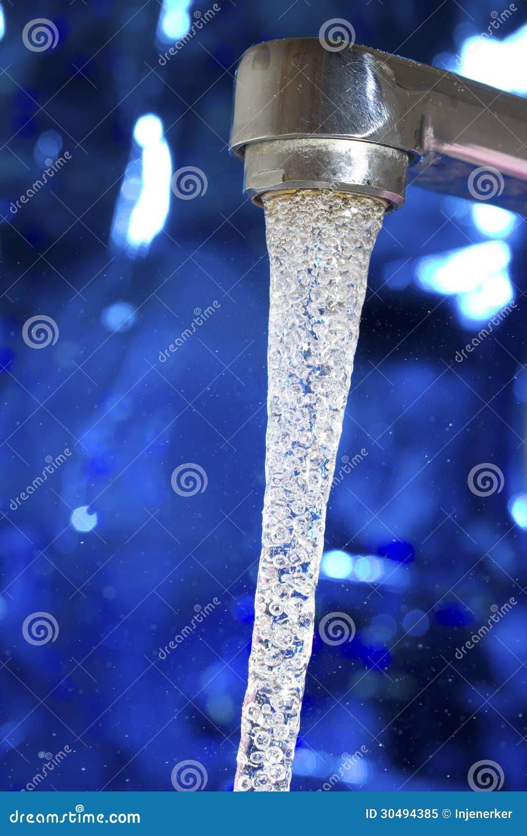 Water flowing from the tap stock image. Image of drips - 30494385
