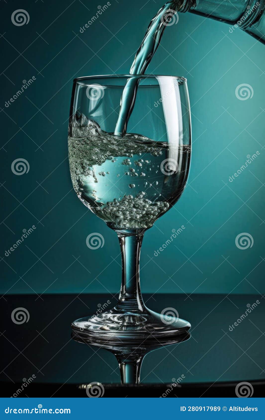 Water Flowing from a Tap into a Glass, Symbolizing Clean Water Access ...