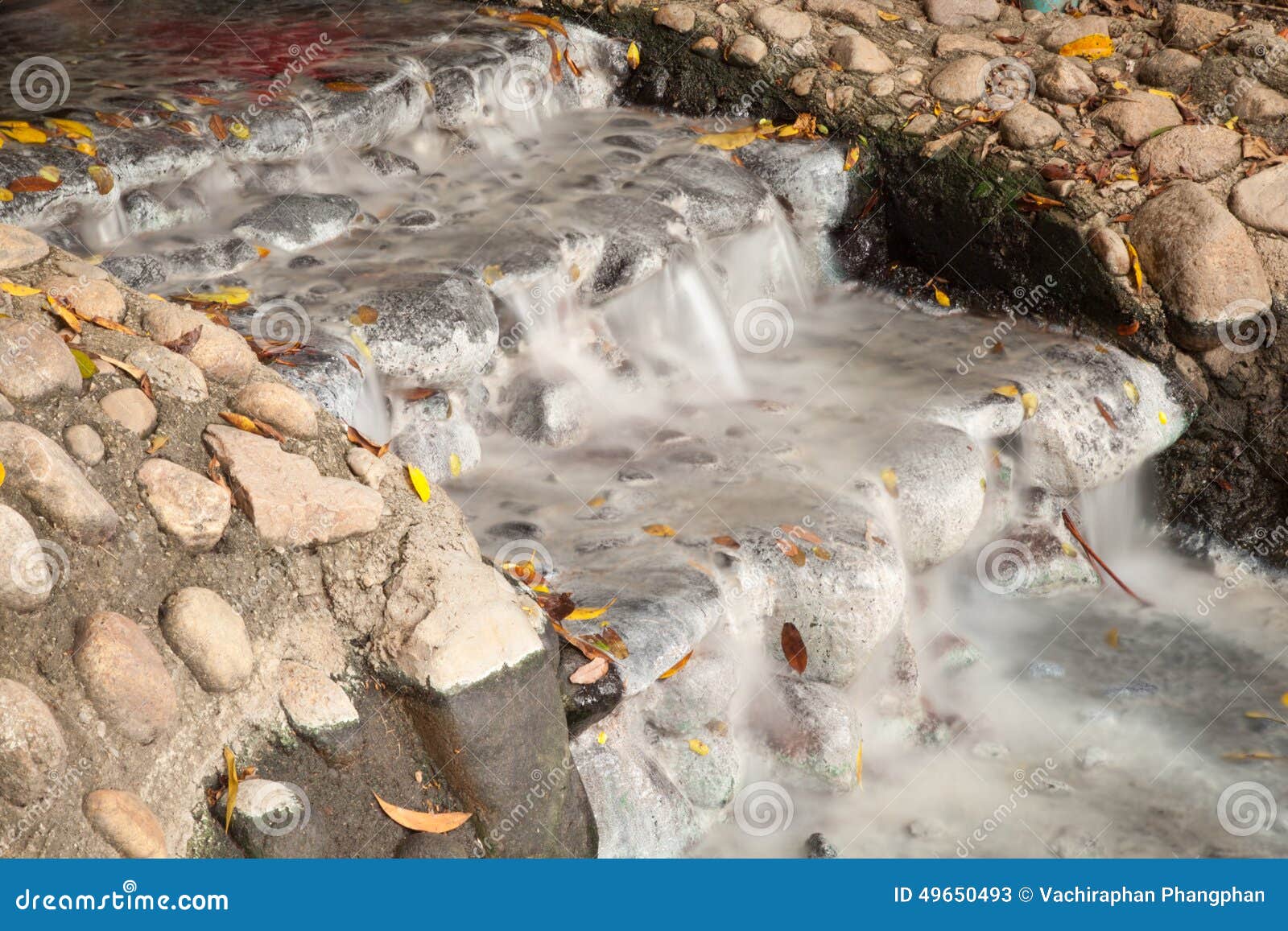 Water Flowing from the Well. Stock Image - Image of tree, stone: 49650493