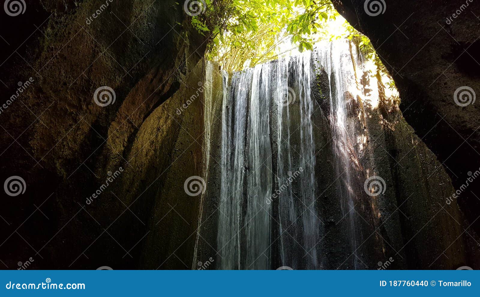 Water Flows into a Cave, a Crevice. Stock Photo - Image of splash, flow ...
