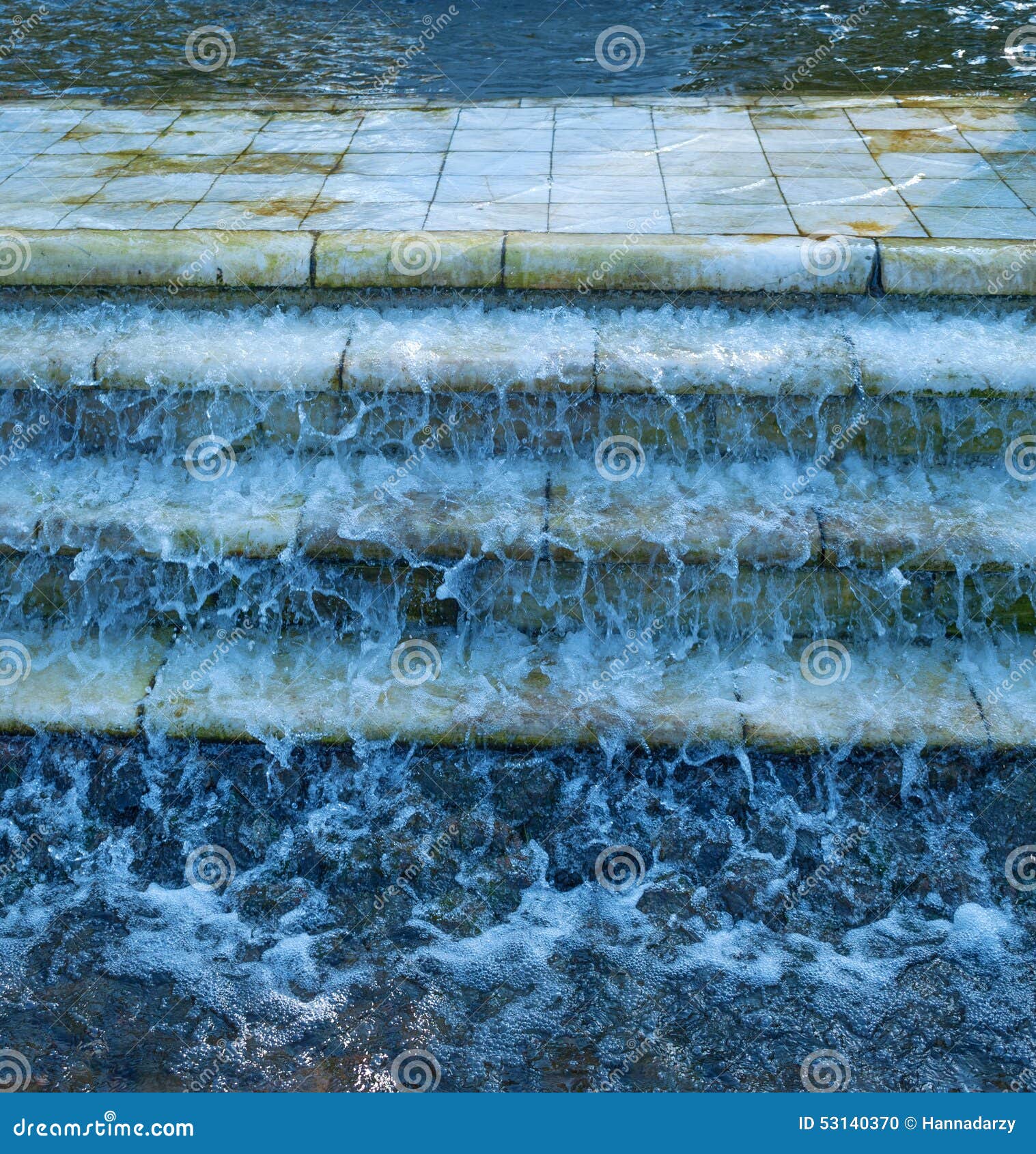Water Flows Down Marble Steps Stock Photo - Image of stairs, decor ...
