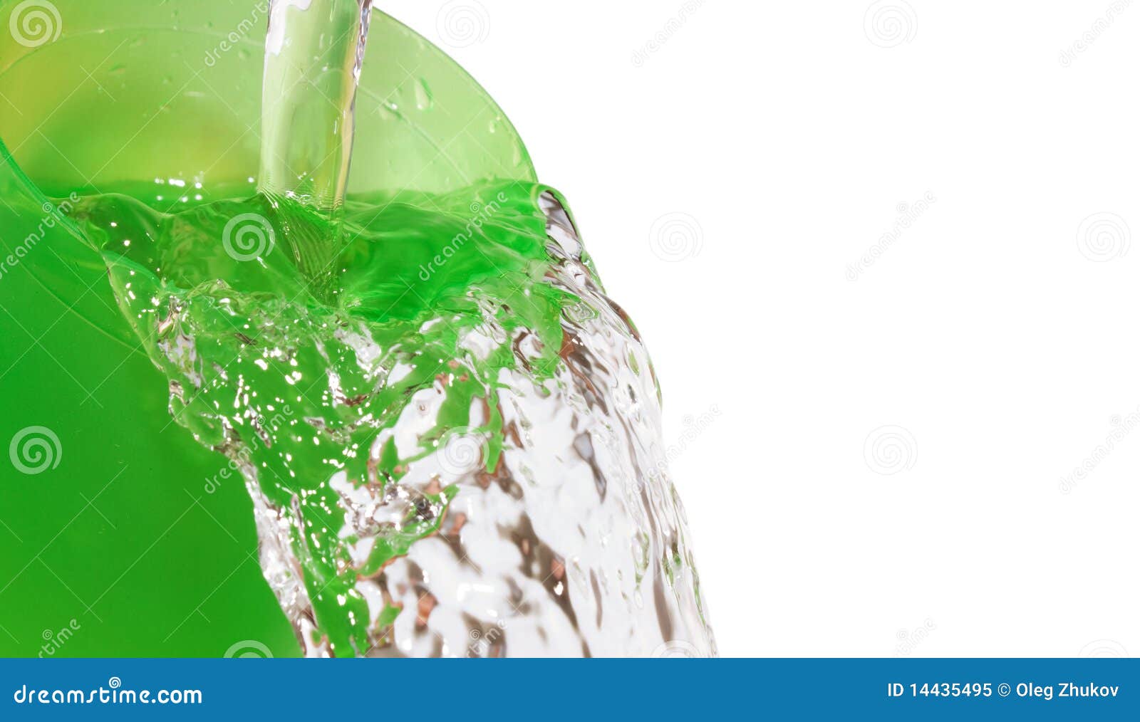 Water flows from the glass stock image. Image of water - 14435495