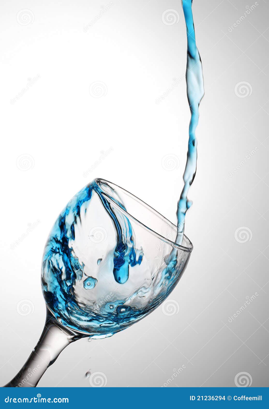 Water flows in a glass stock photo. Image of freshens - 21236294