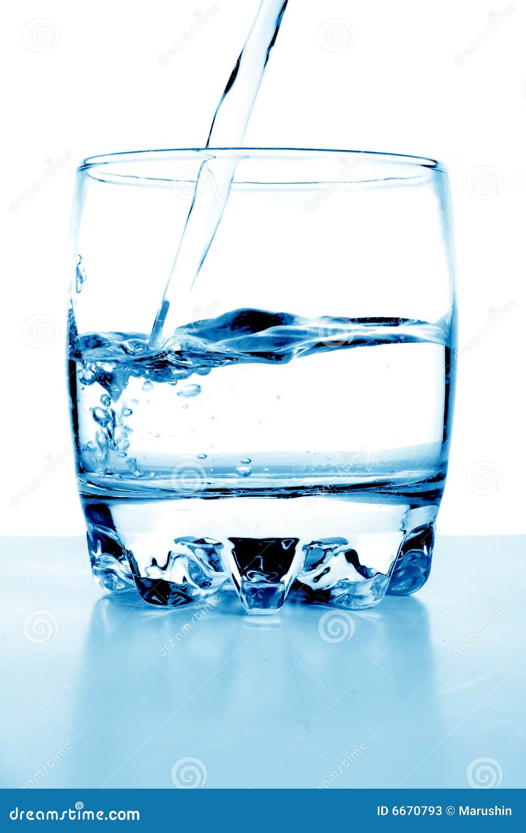 Water flows in a glass stock image. Image of color, drink - 6670793
