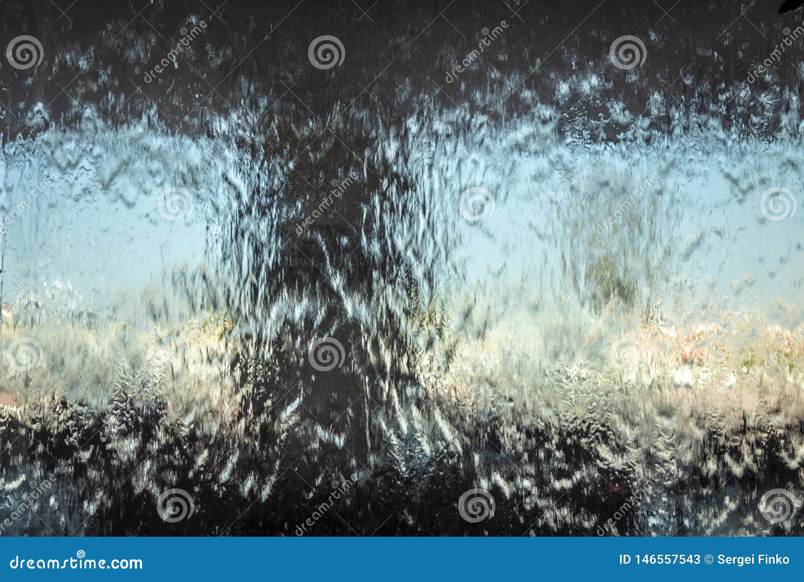 Water Flows through the Glass Stock Image - Image of motion, natural ...