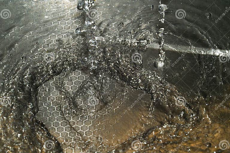 Water Splashing in a Textured Pot during Cooking Activity Stock Photo ...