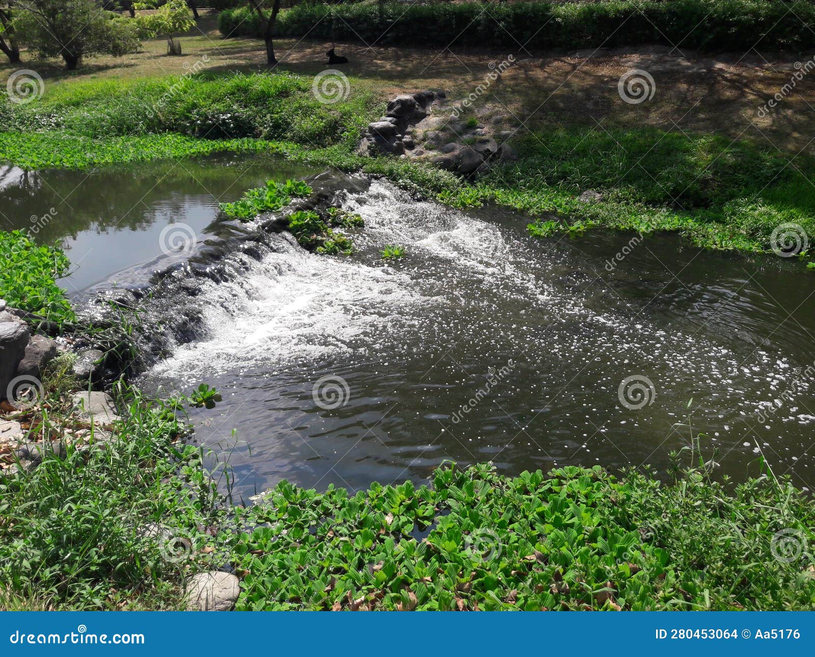 The Water Flows from the Upper Layer through the Weir To the Lateral ...