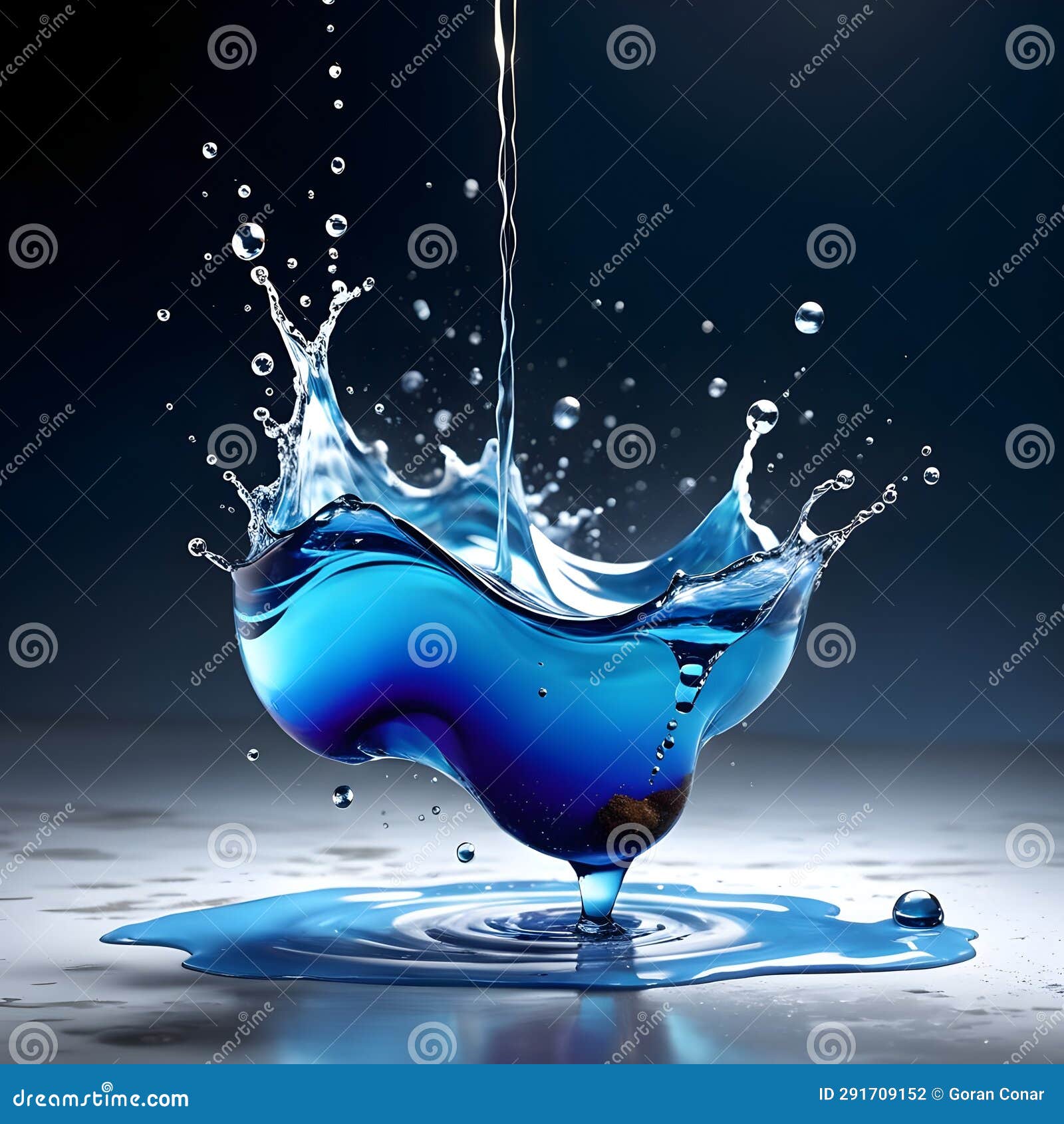 Water fluid art #2 stock illustration. Illustration of wave - 291709152