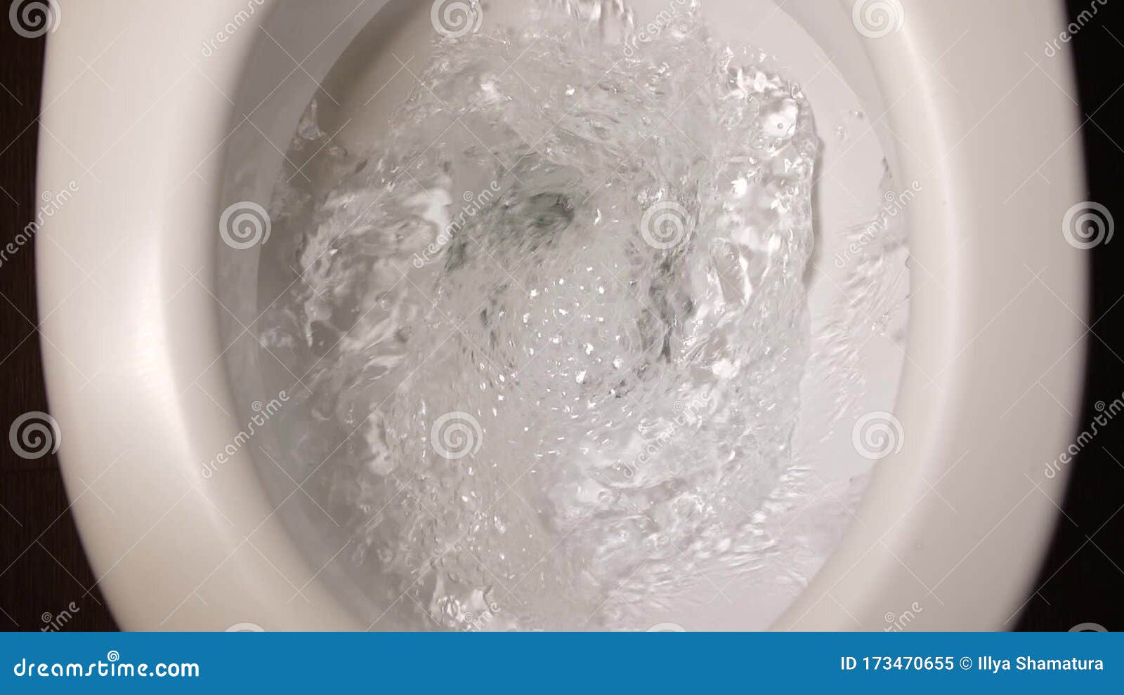 Water flushes the toilet stock video. Video of bathroom - 173470655