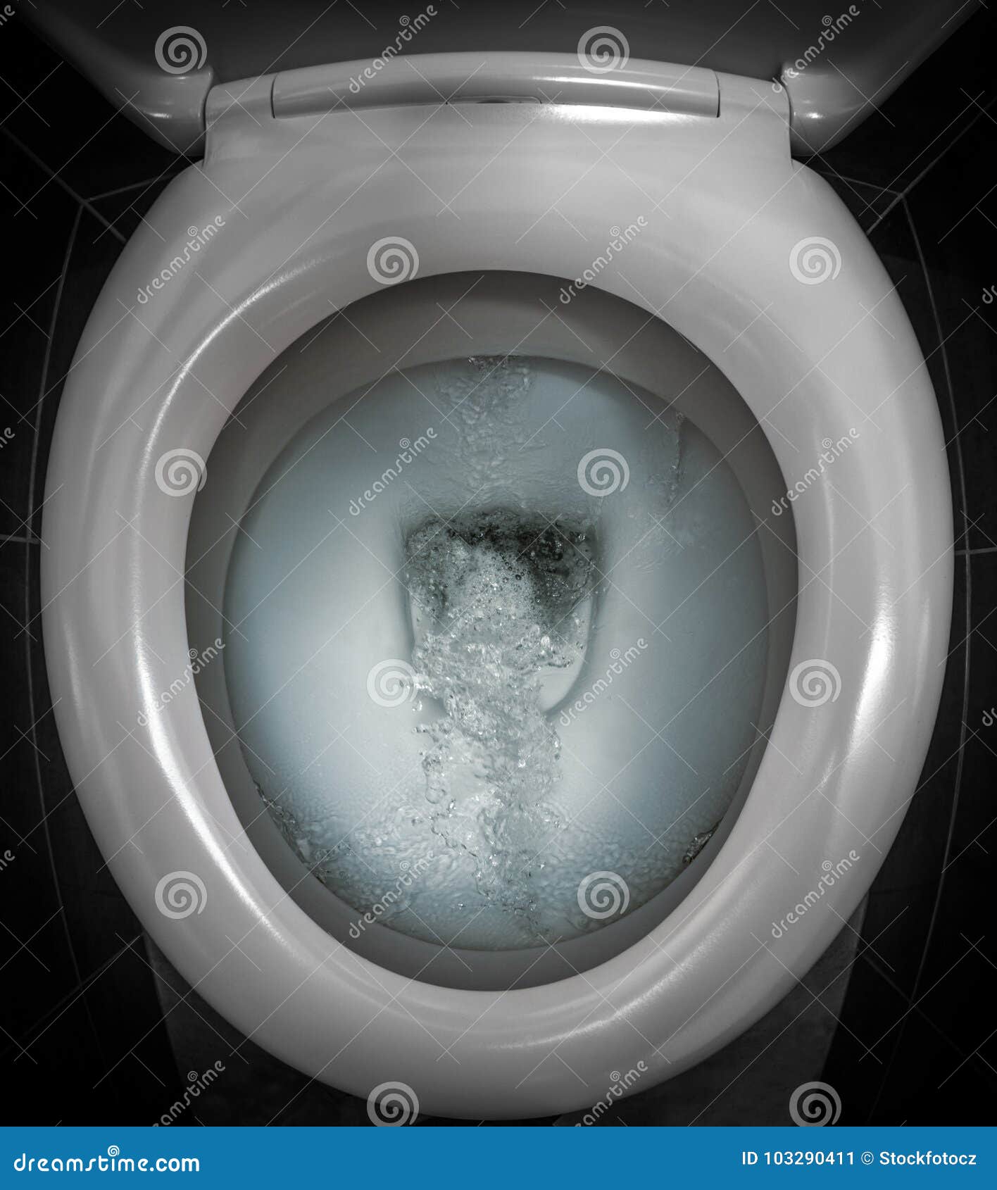 Water flushing toilet stock image. Image of decor, equipment - 103290411