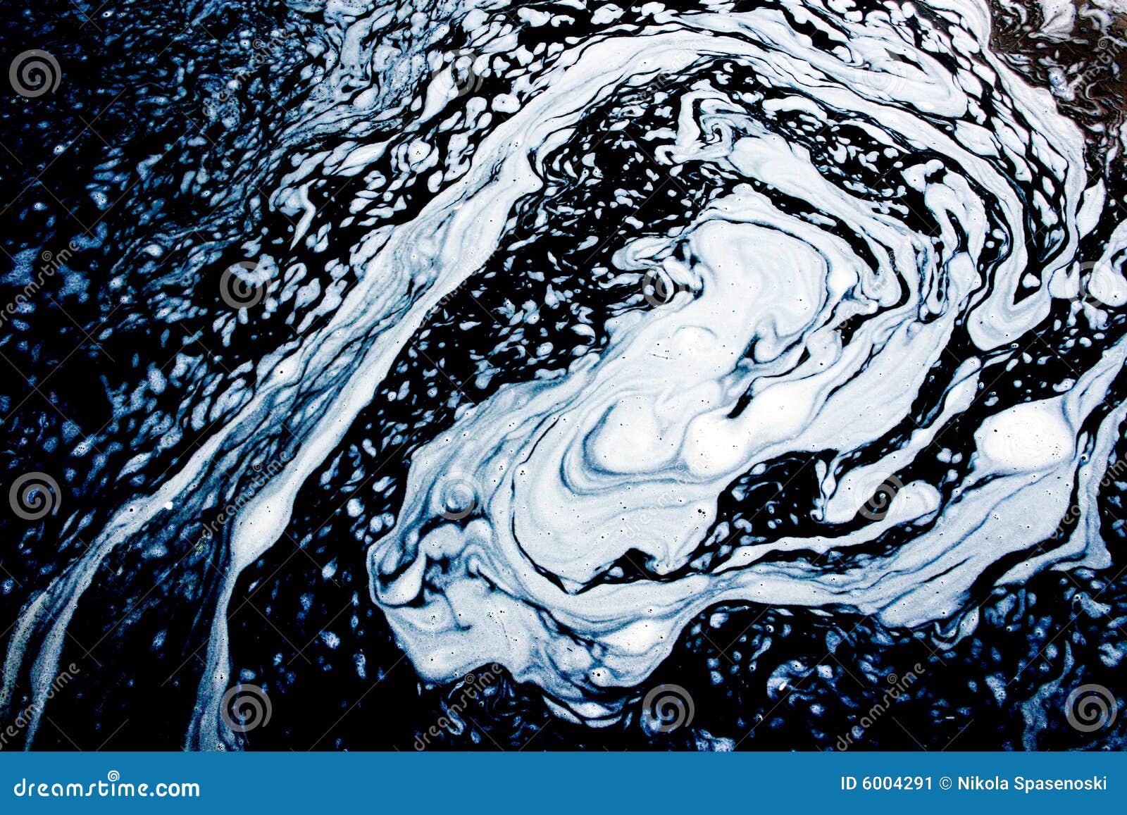 Water Foam Forming Interesting Patterns Stock Image - Image of glossy ...