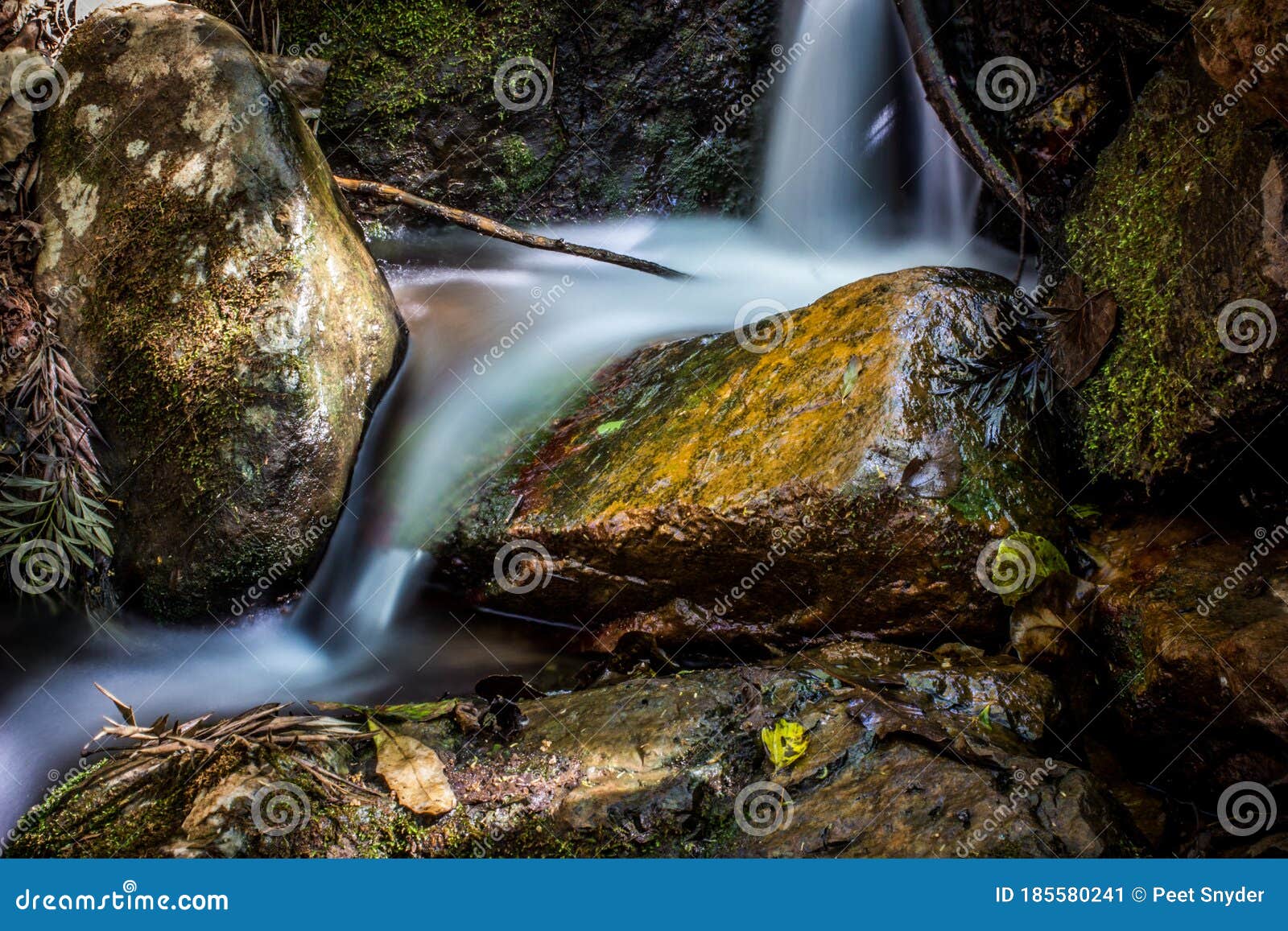 Water folling on a rock stock image. Image of rock, water - 185580241