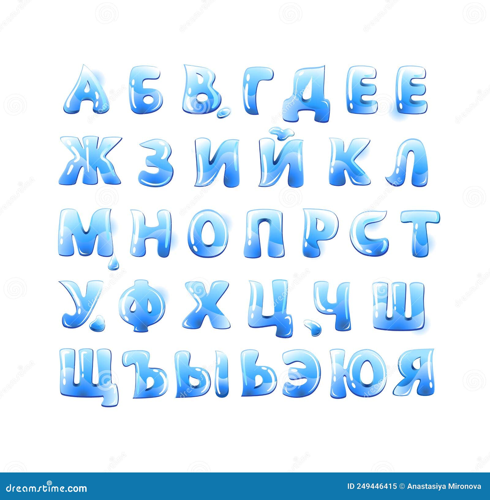 Water font stock vector. Illustration of poster, liquid - 249446415