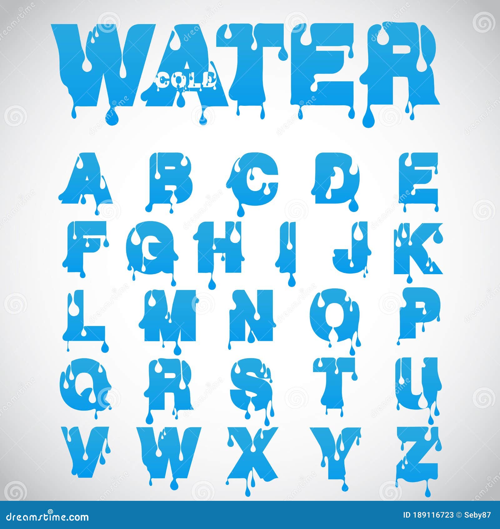 Flow Font. Vector Alphabet | CartoonDealer.com #133437075
