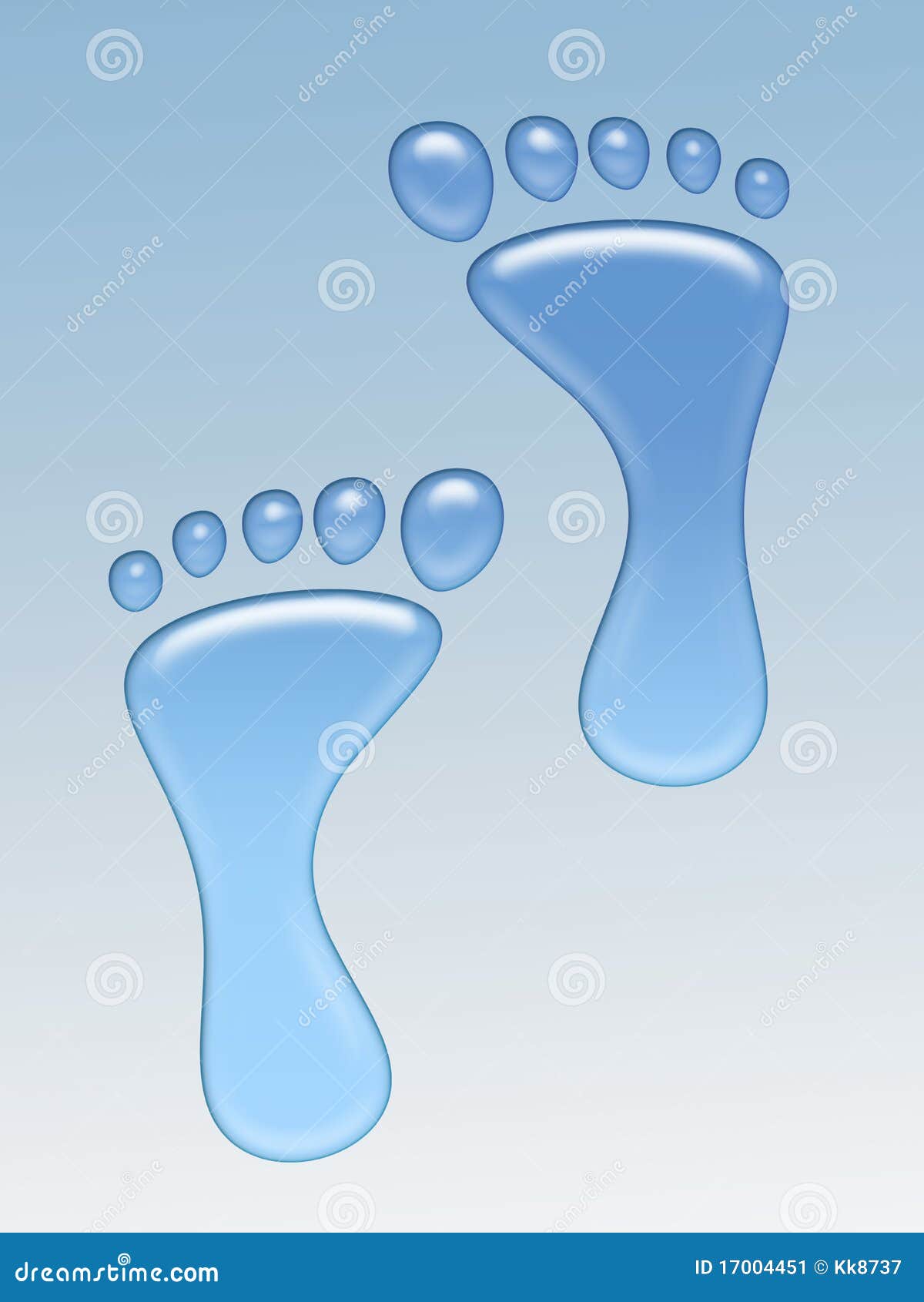 Water Footprint Stock Image | CartoonDealer.com #17004451