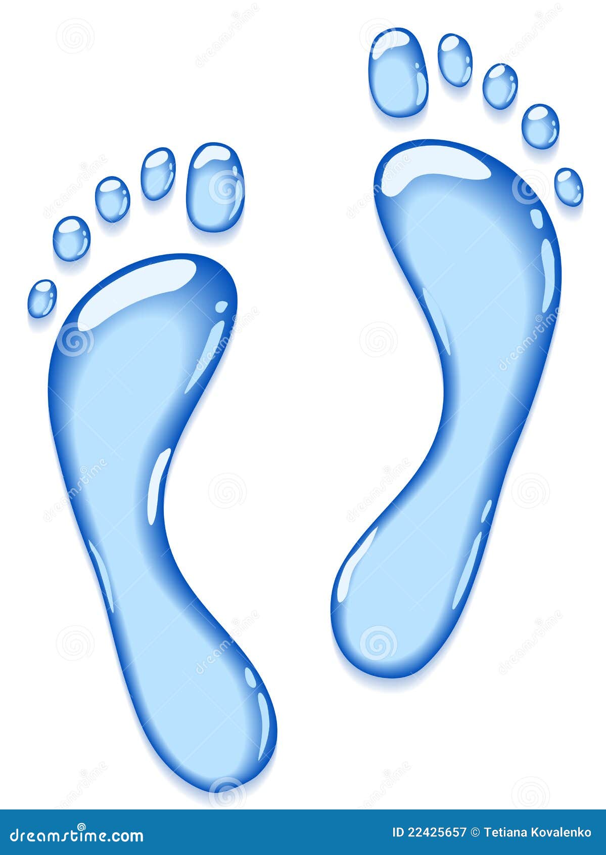 Water Footprint Stock Image | CartoonDealer.com #17004451