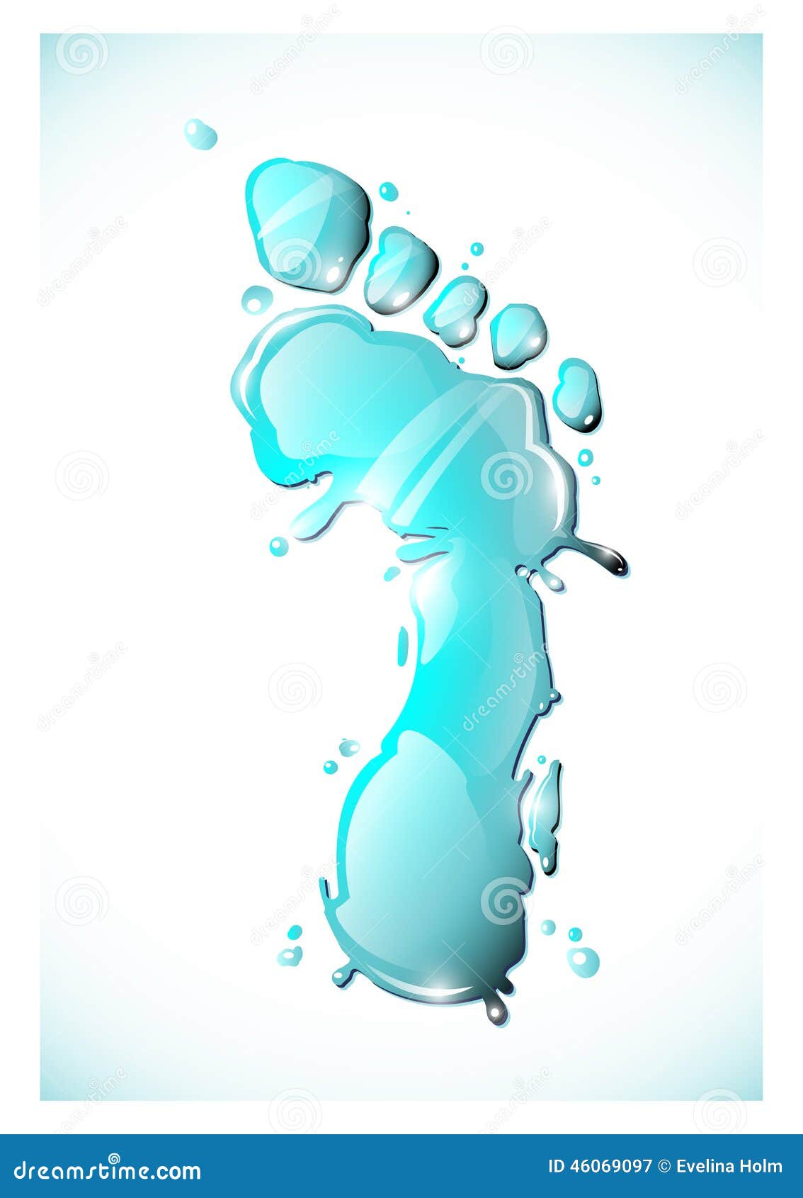 Water Footprint Stock Image | CartoonDealer.com #17004451