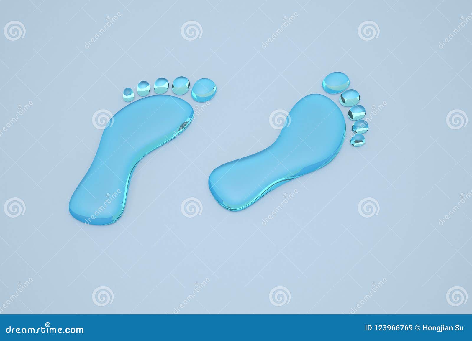 Water Footprint Stock Image | CartoonDealer.com #17004451