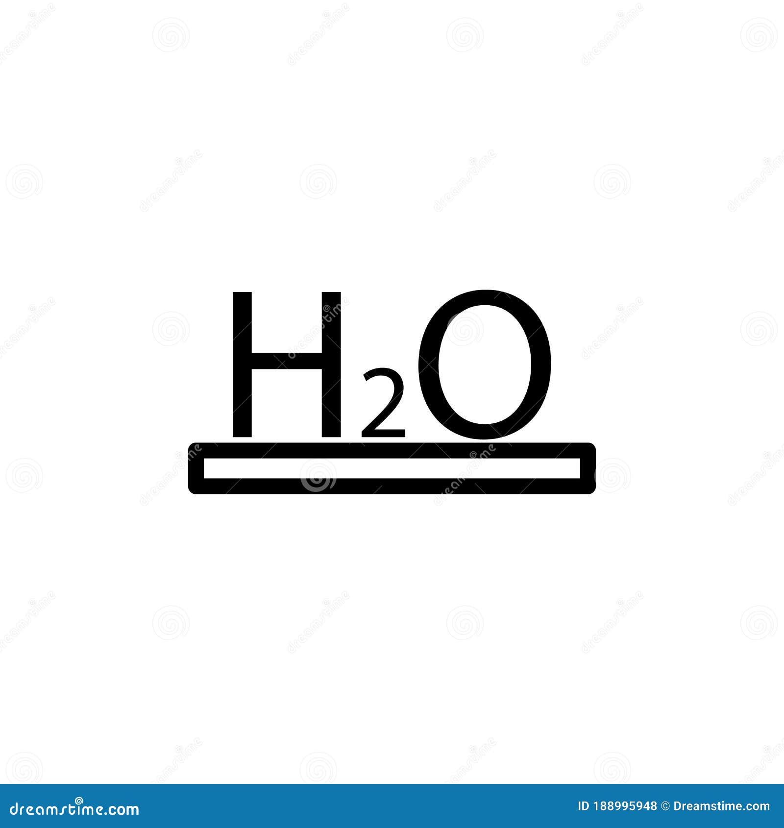 Water Formula Icon. Element of Science Icon for Mobile Concept and Web ...