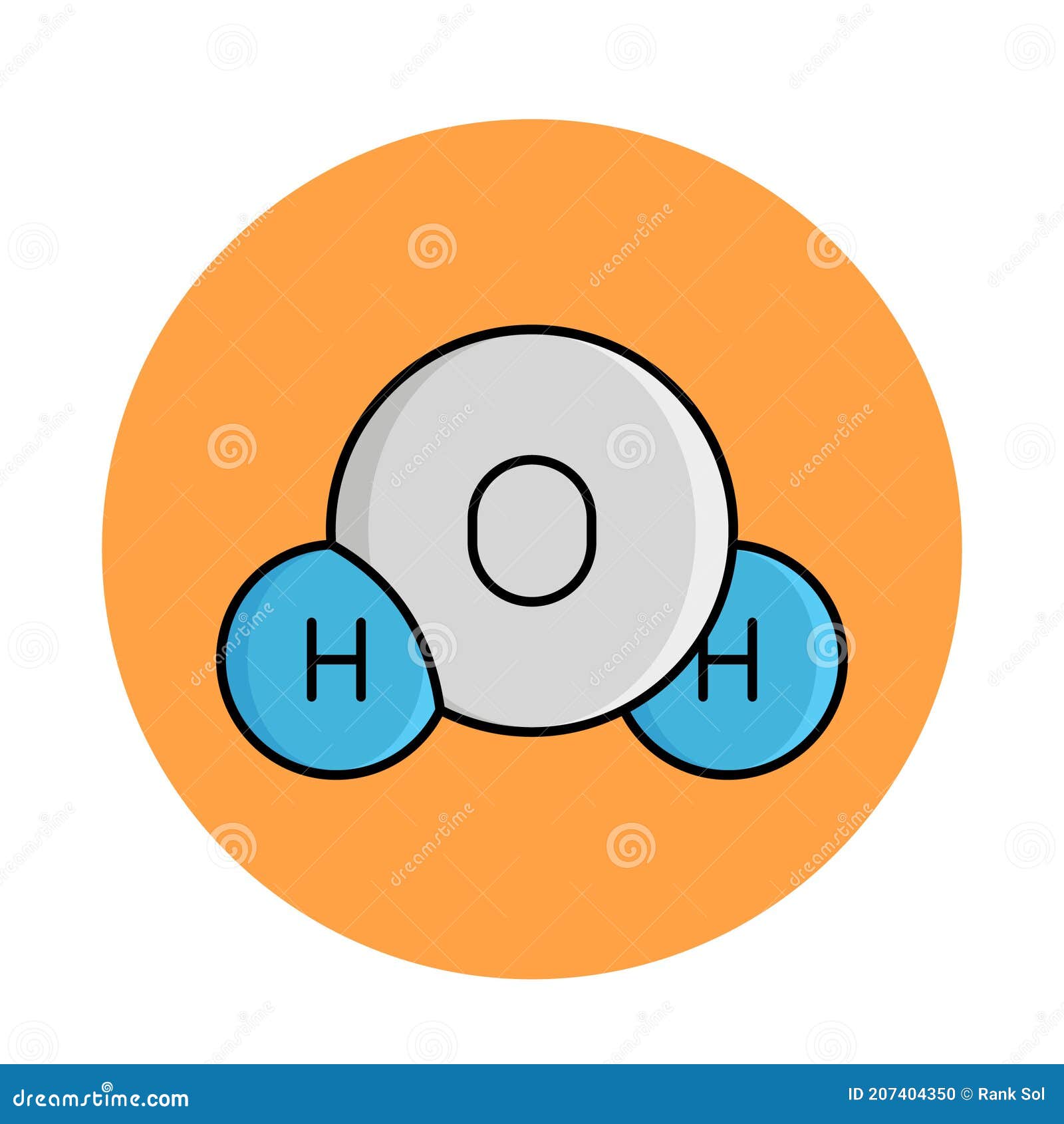 Water Formula Isolated Vector Icon that Can Be Easily Modified or ...