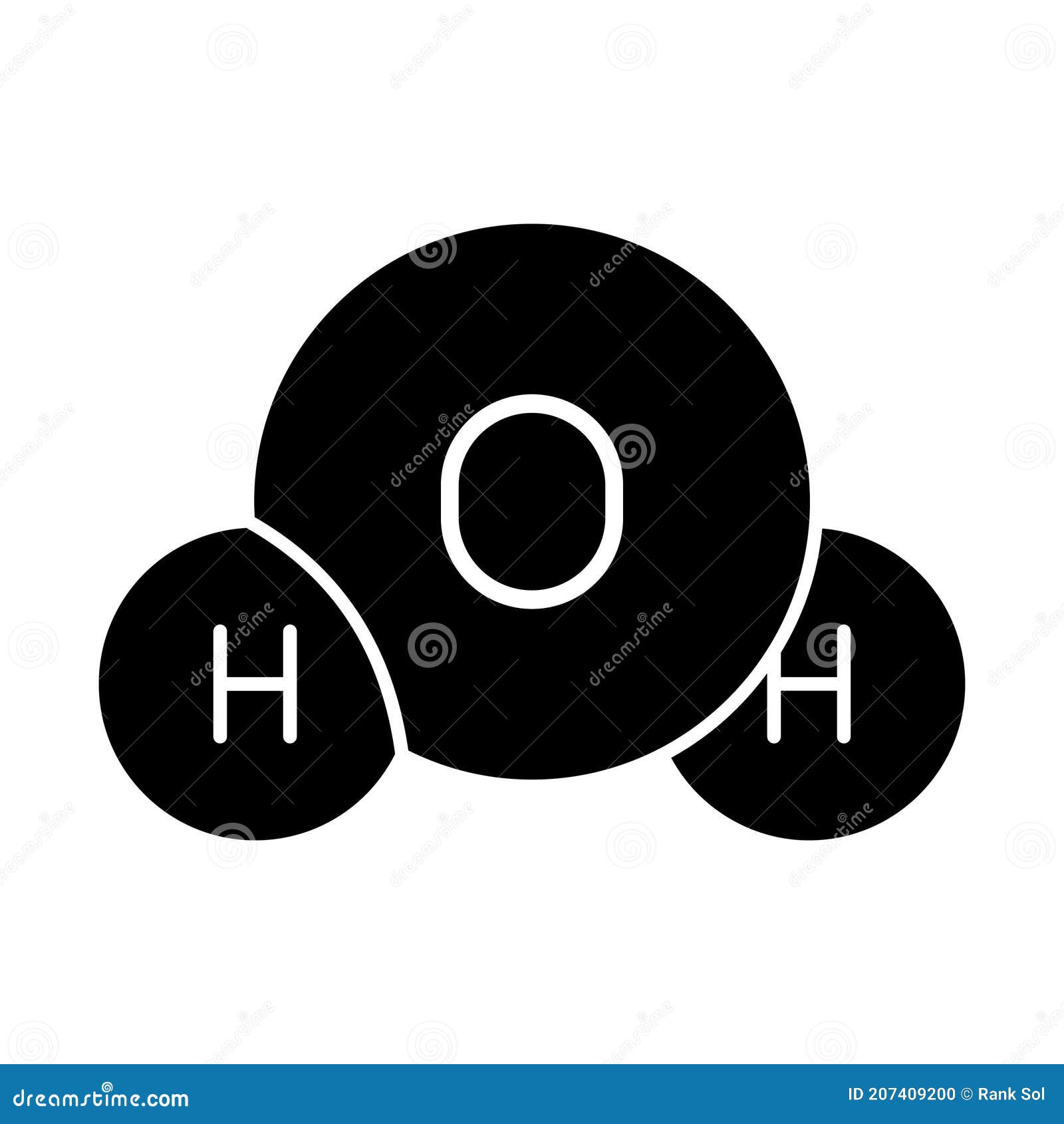 Water Formula Isolated Vector Icon that Can Be Easily Modified or ...