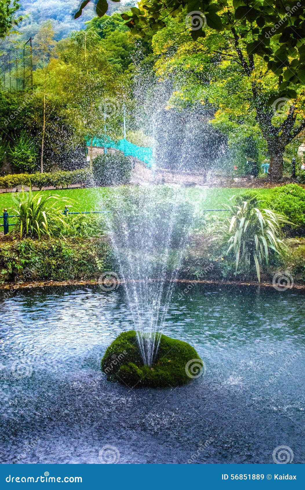 Water Fountain at Matlock Bath Stock Image - Image of weather ...
