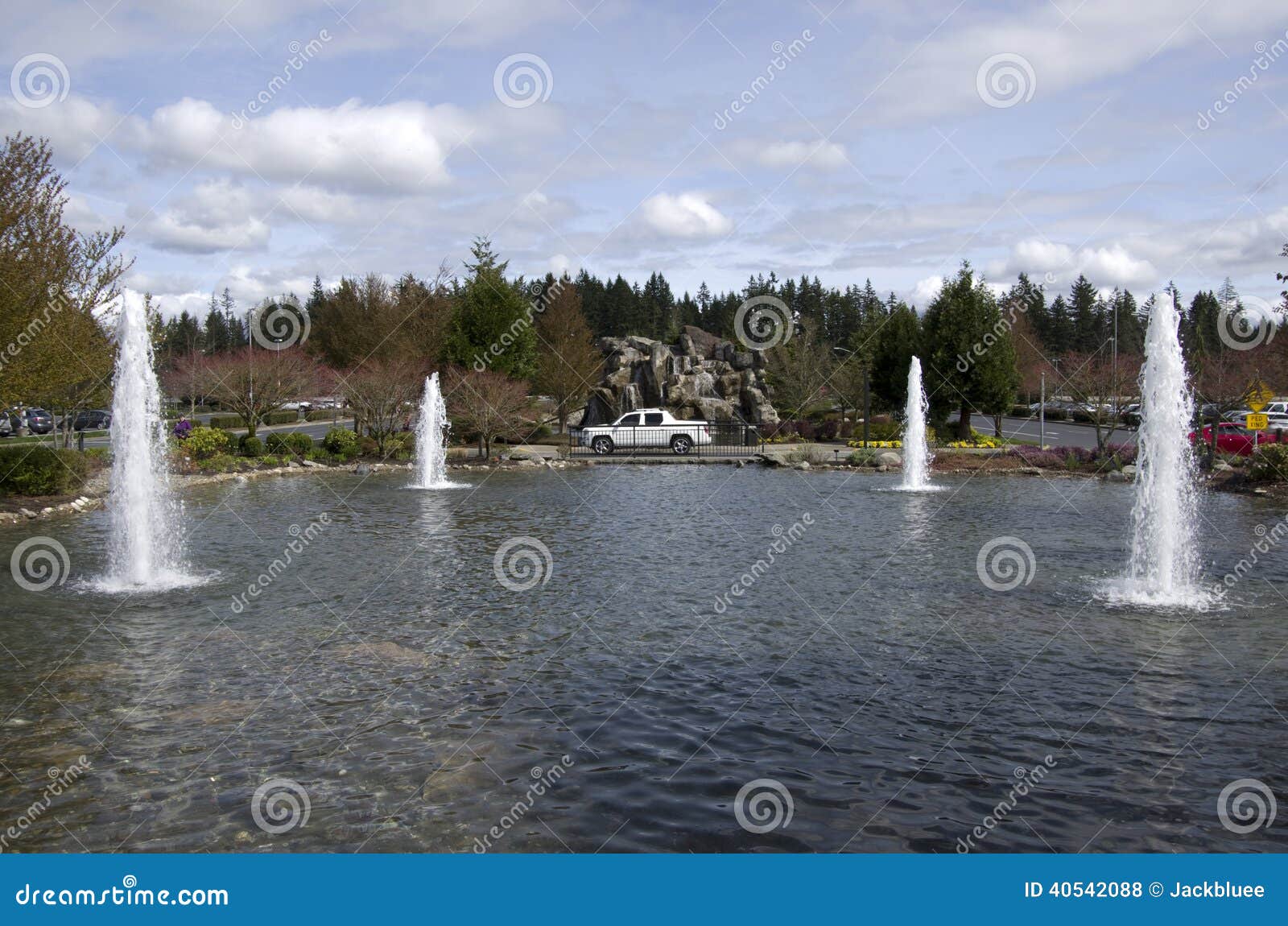 Water fountain stock photo. Image of water, front, design - 40542088