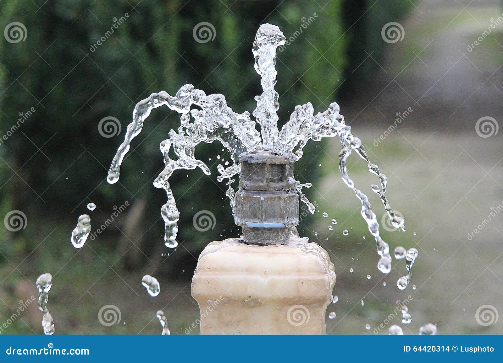 Water in a fountain stock photo. Image of modern, fountain - 64420314