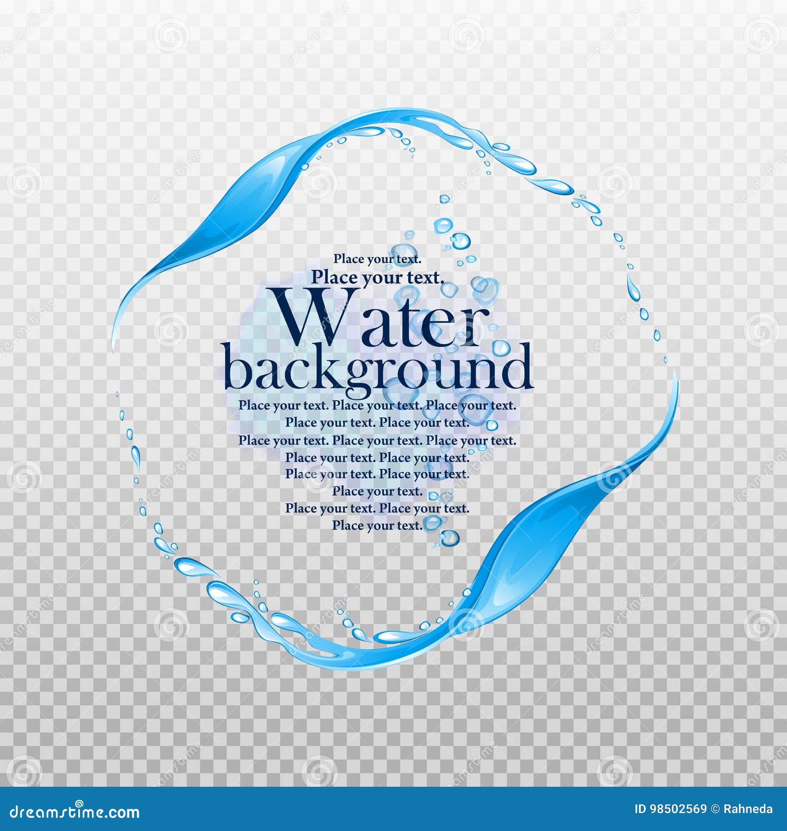 Water frame. stock illustration. Illustration of graphic - 98502569