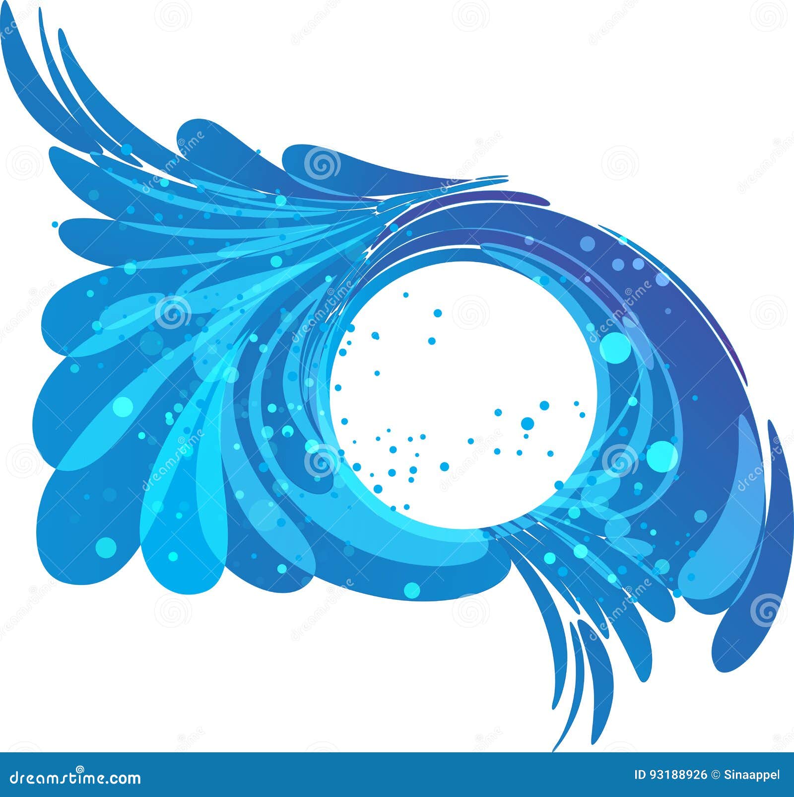 Circle Frame Clip Art Blue