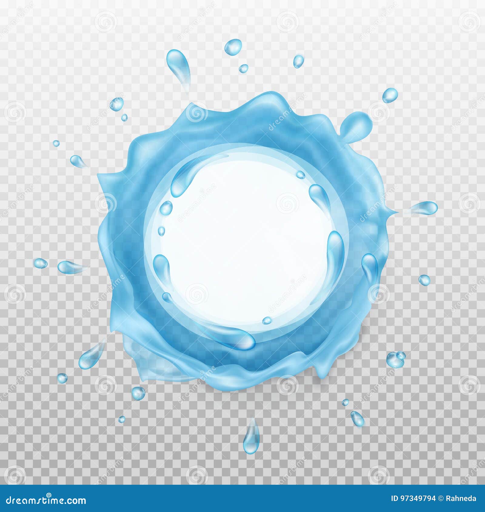Water frame. stock illustration. Illustration of purity - 97349794