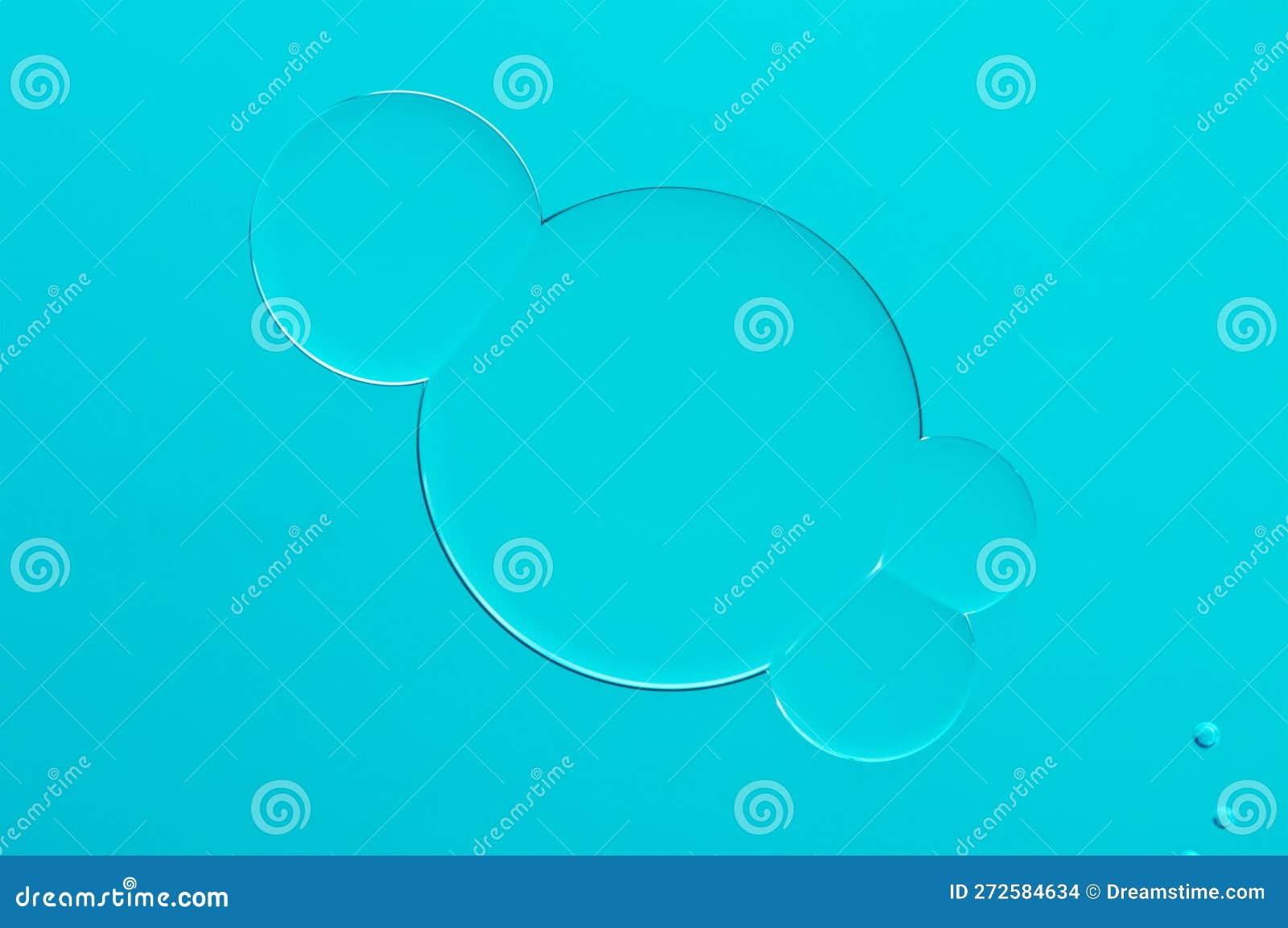 Water in Full-frame Close Up. Gas Bubbles in Turquoise Water Stock ...