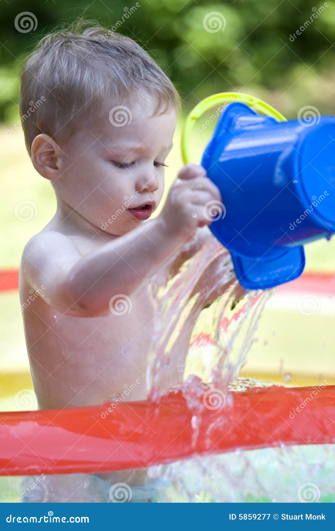 Water fun stock image. Image of young, inflatable, caucasian - 5859277