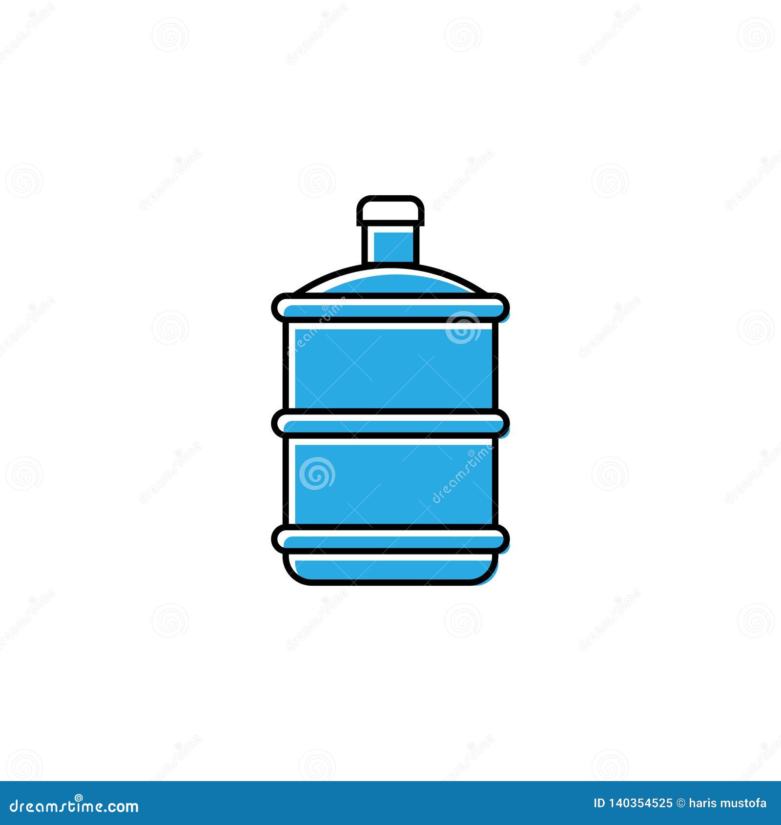 Water Gallon Icon Design Template Vector Isolated Stock Illustration ...