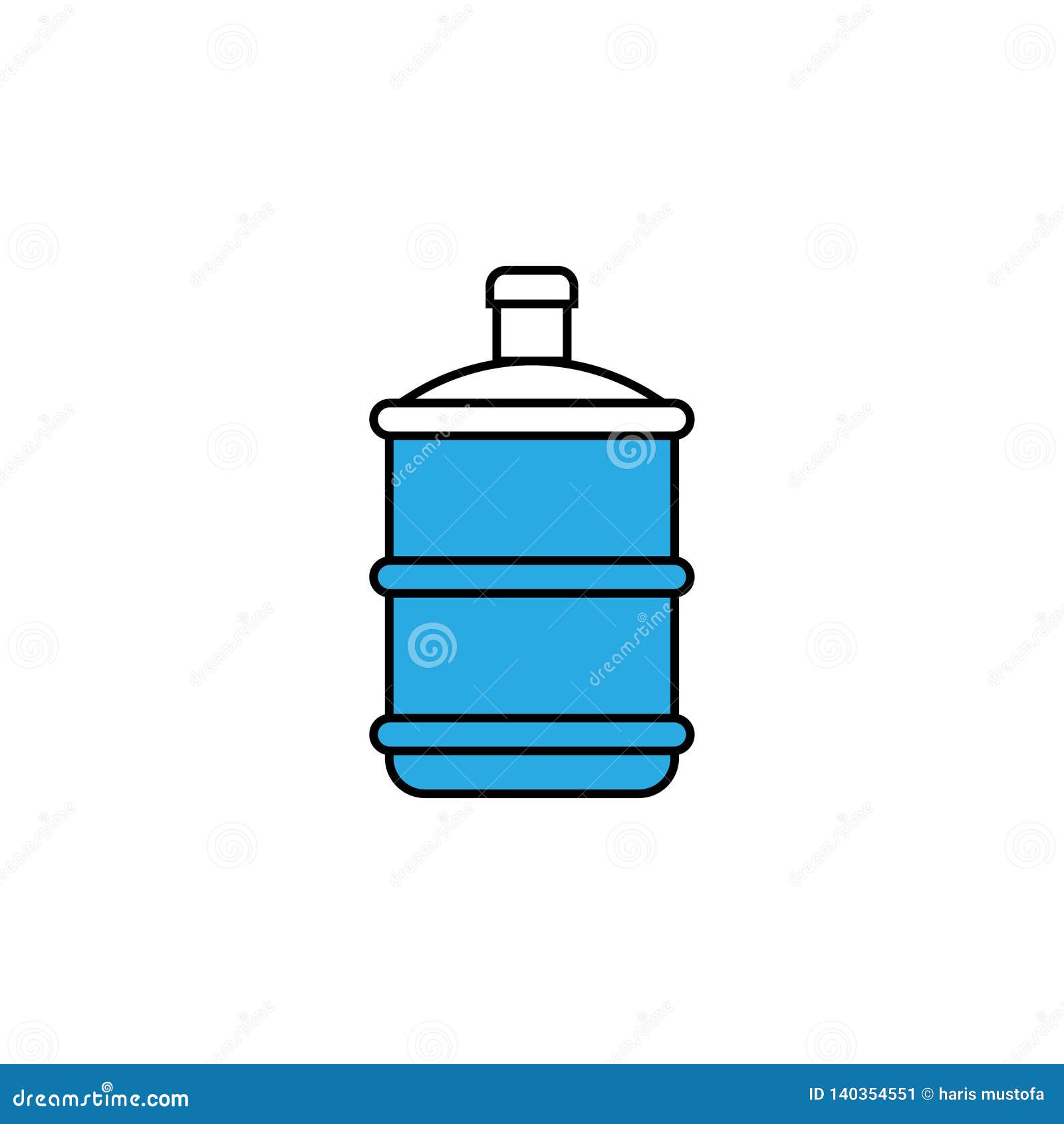 Gallon Icon Vector From Oil And Petroleum Industry Collection. Thin ...