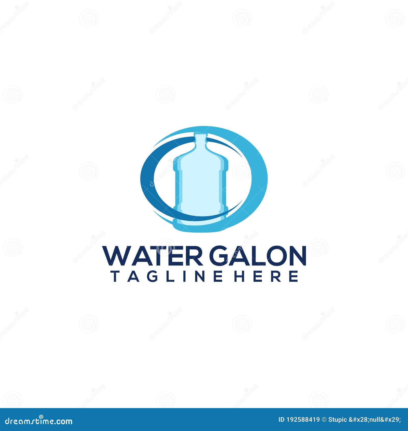 Water Gallon Logo Concept Vector Stock Vector - Illustration of fresh ...