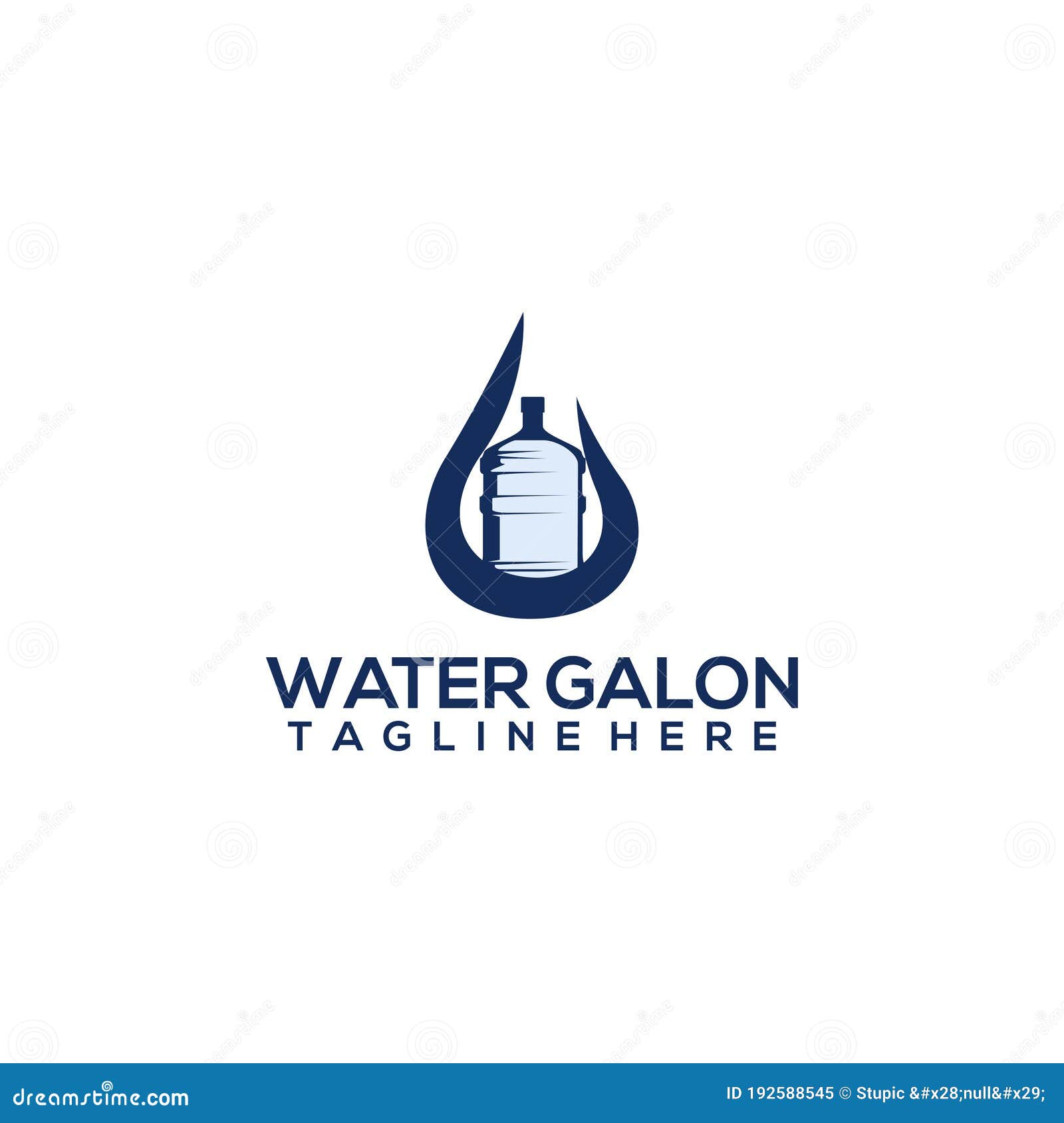 Water Gallon Logo Concept Vector Stock Vector - Illustration of gallon ...