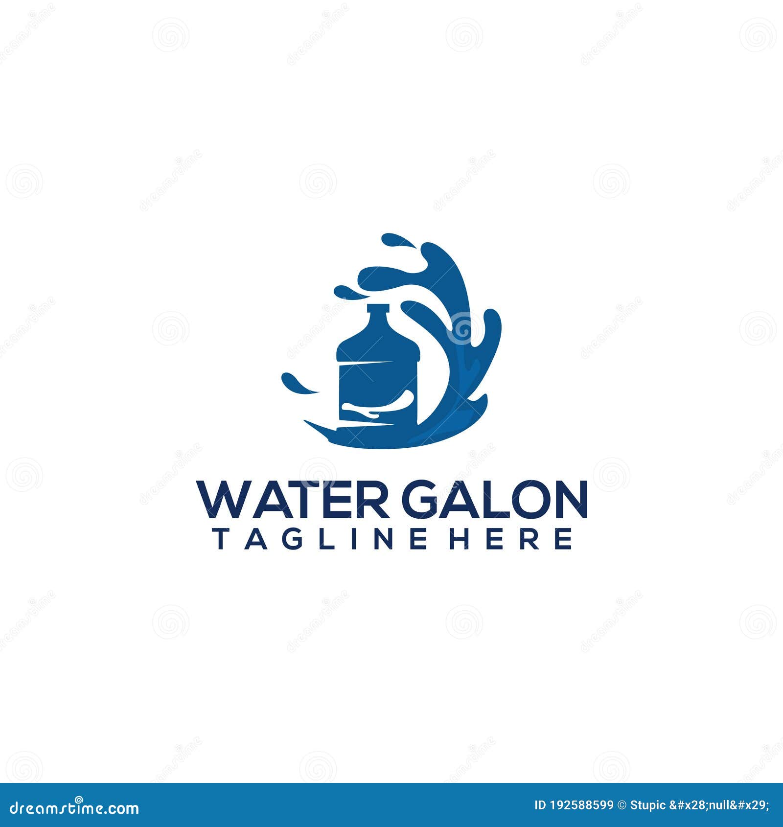 Water Gallon Logo Concept Vector Stock Vector - Illustration of liquid ...