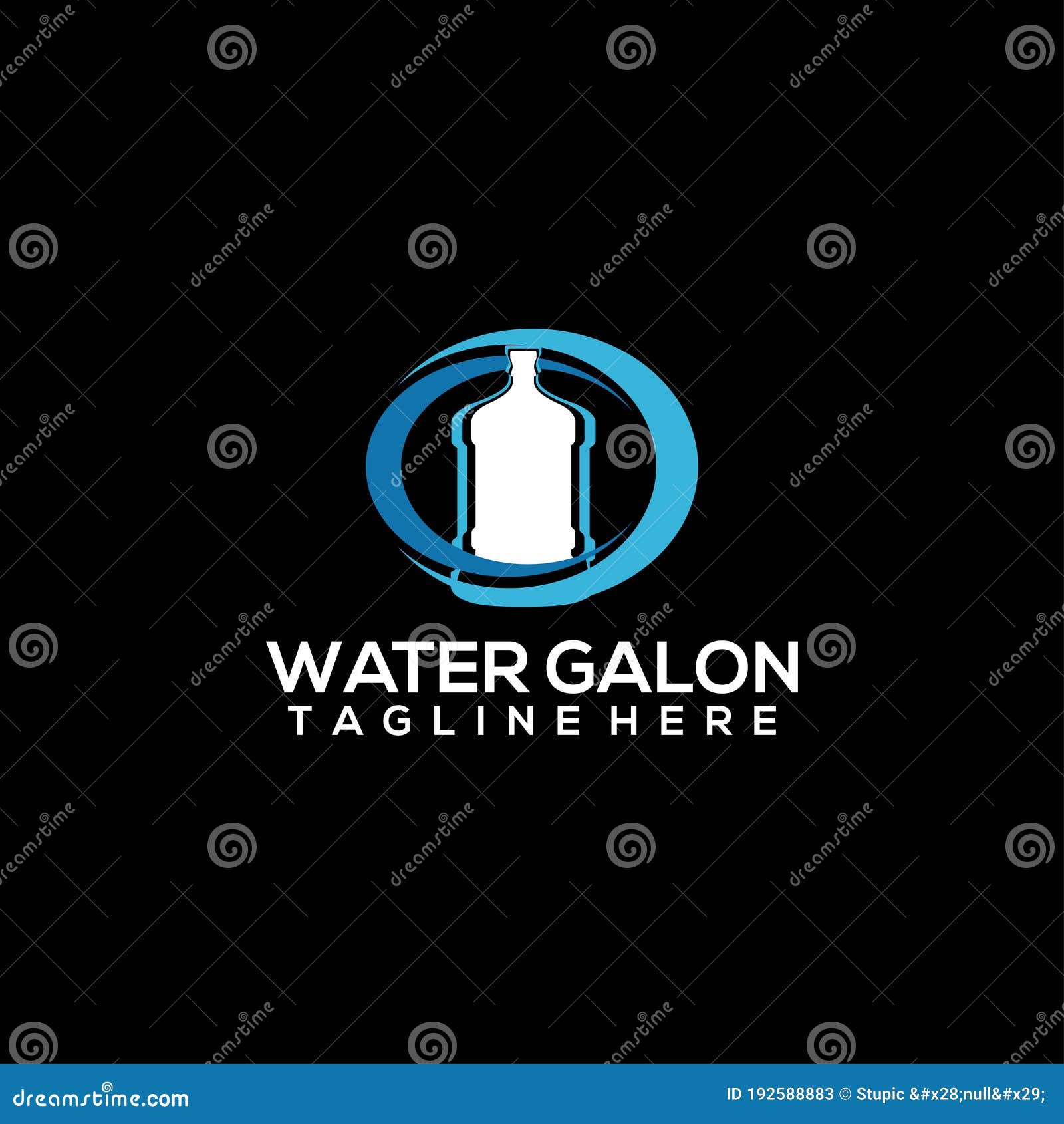 Water Gallon Logo Concept Vector | CartoonDealer.com #192588883