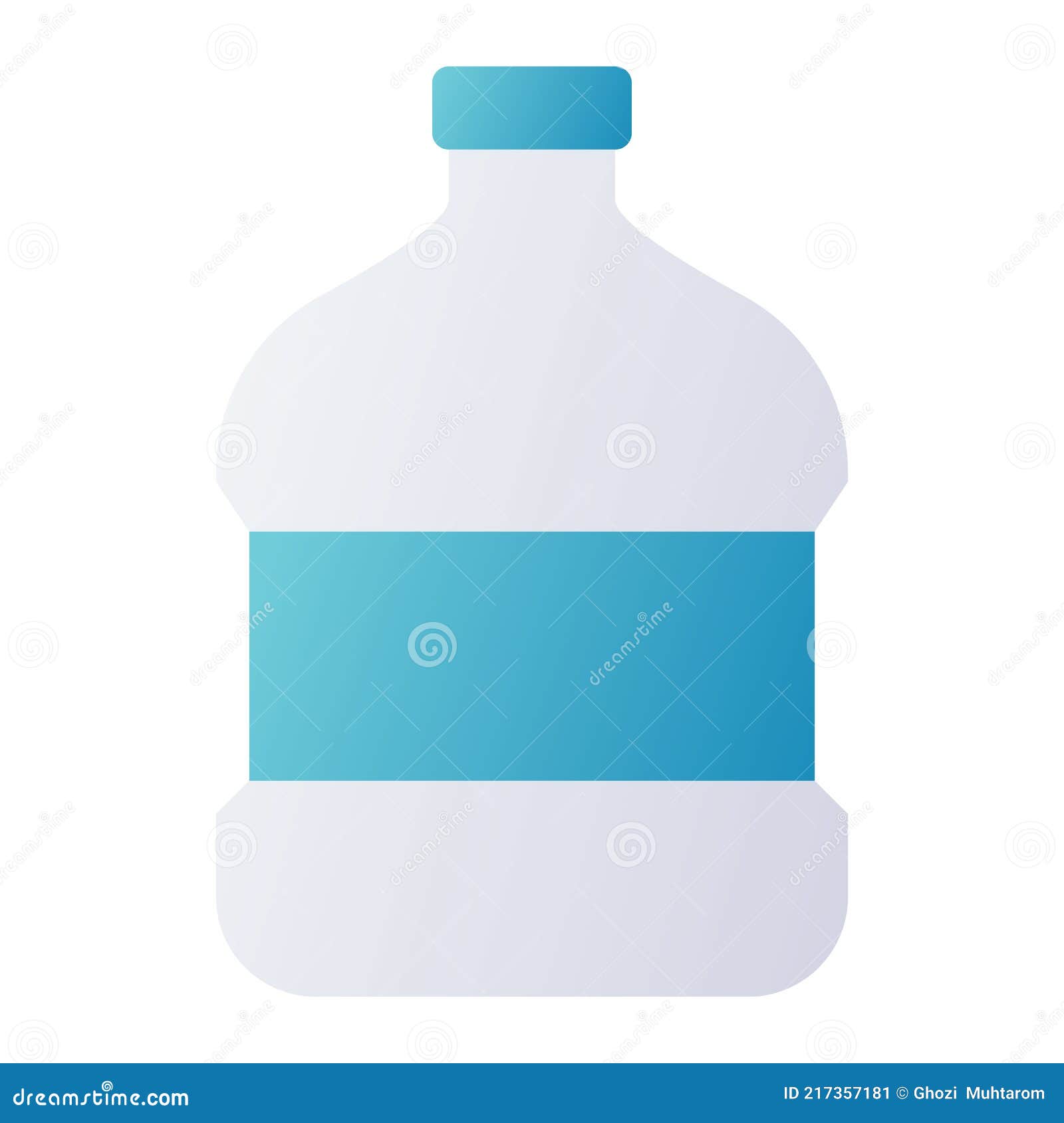 Water Gallon Mineral Single Isolated Icon with Smooth Style Stock ...